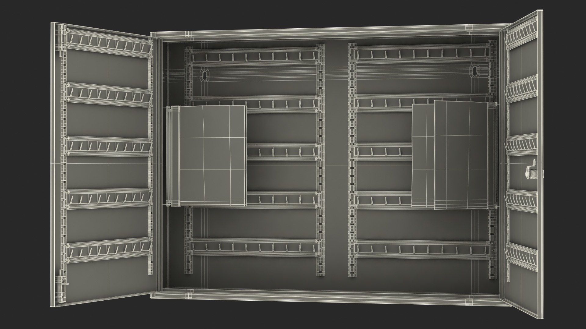 3D Large Key Cabinet - TurboSquid 1819600