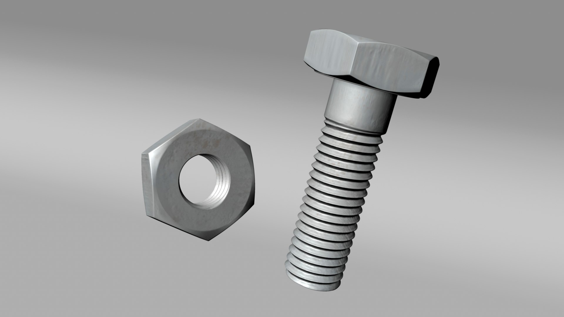 3D nut screw - TurboSquid 1452014