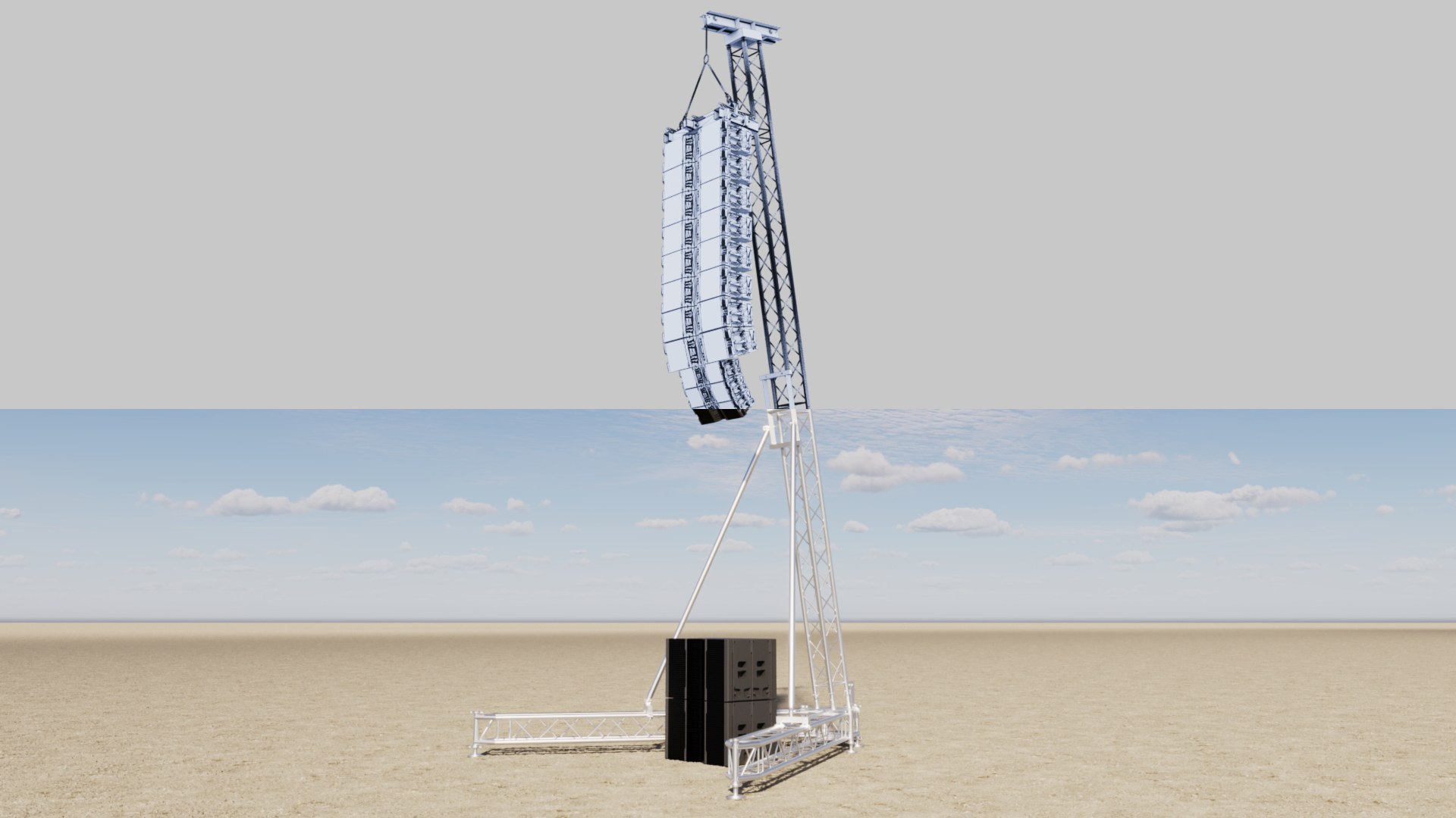 3D Concert Sound System Line Array - TurboSquid 2142115