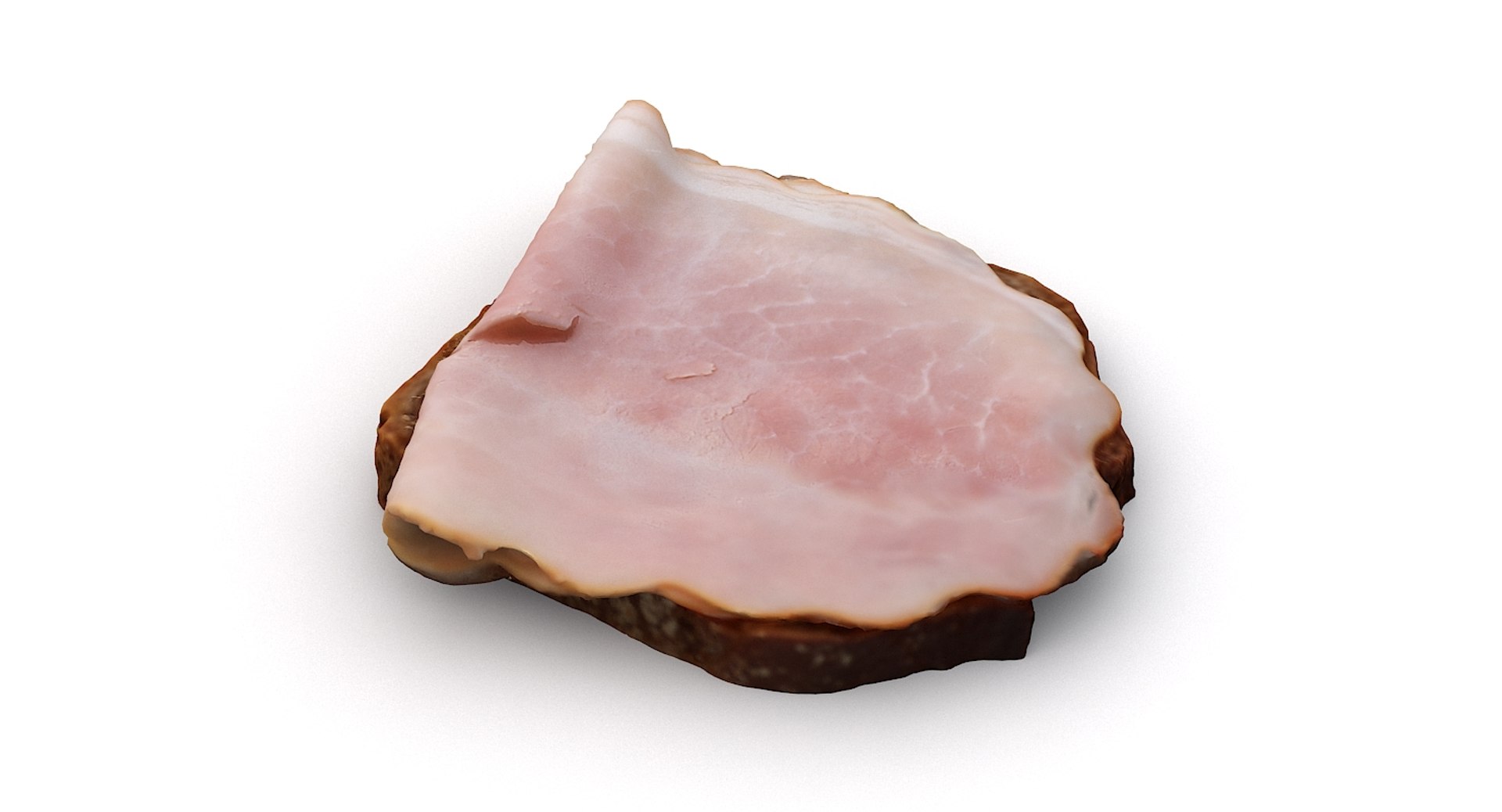 3D Scan Ham Bread Model - TurboSquid 1235105