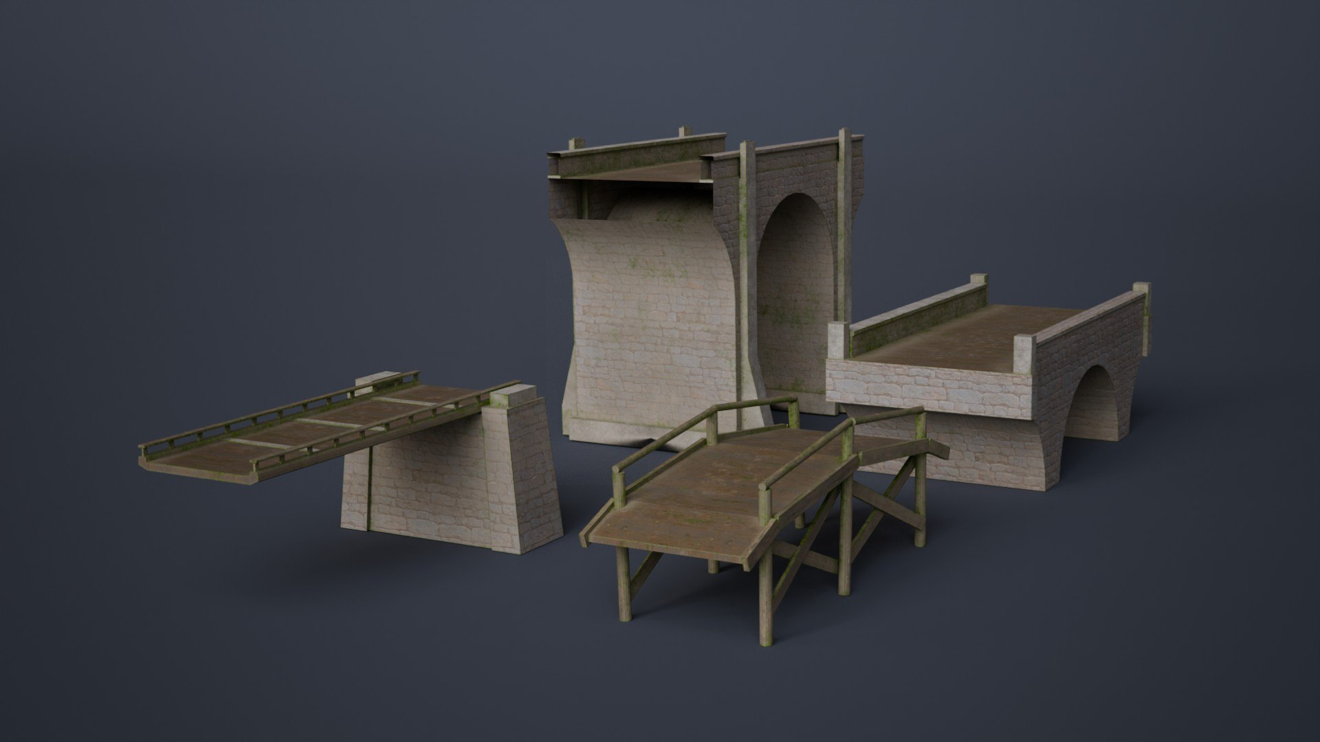 Medieval Castle Assets 3D Model - TurboSquid 2290789