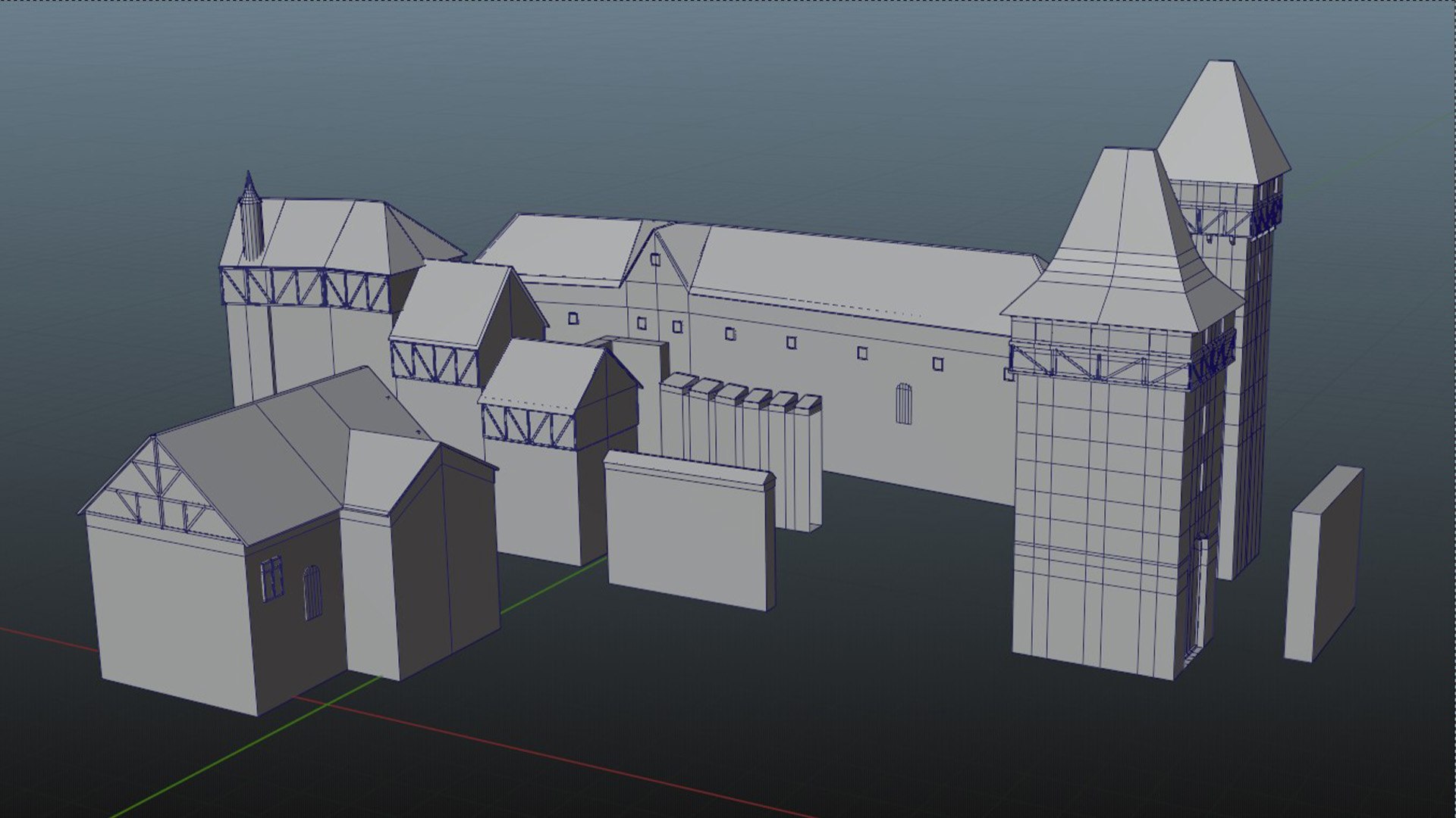 Medieval Castle Assets 3D Model - TurboSquid 2290789