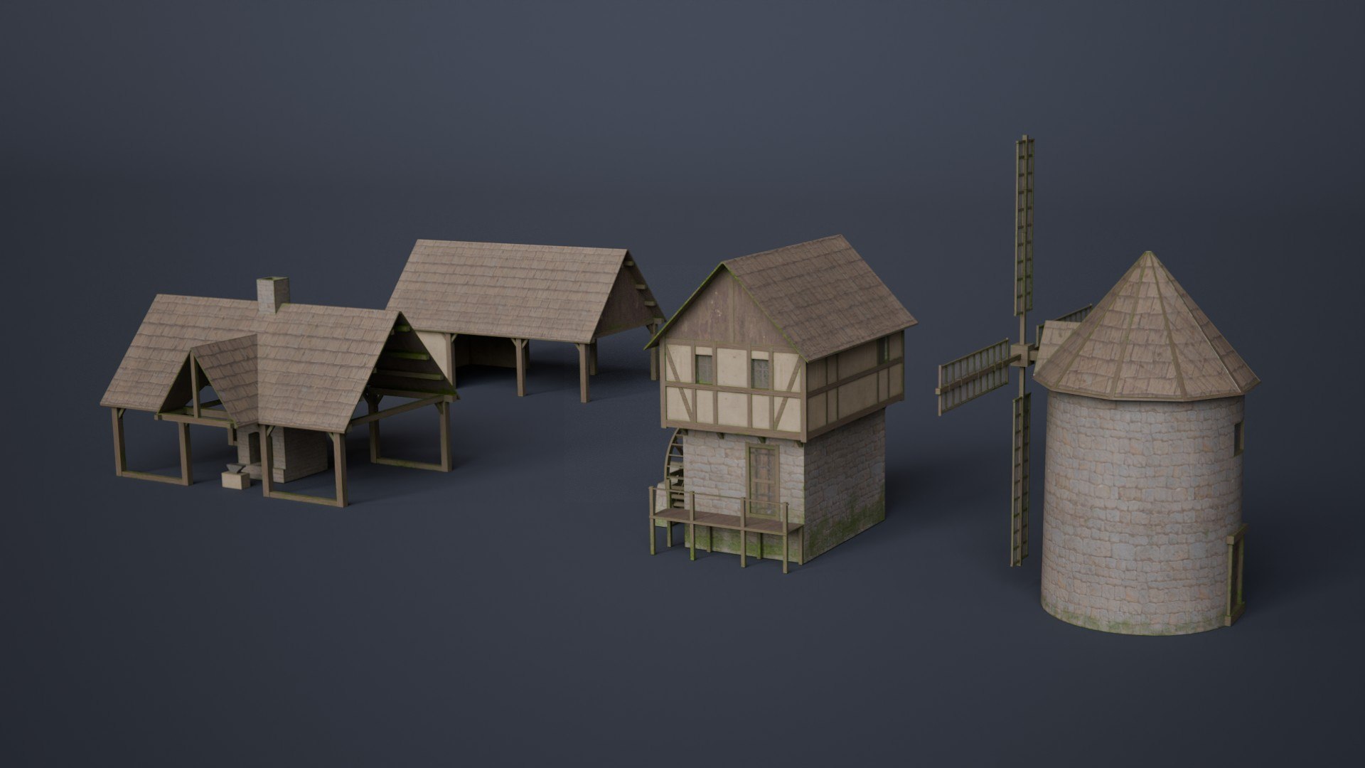 Medieval Castle Assets 3D Model - TurboSquid 2290789