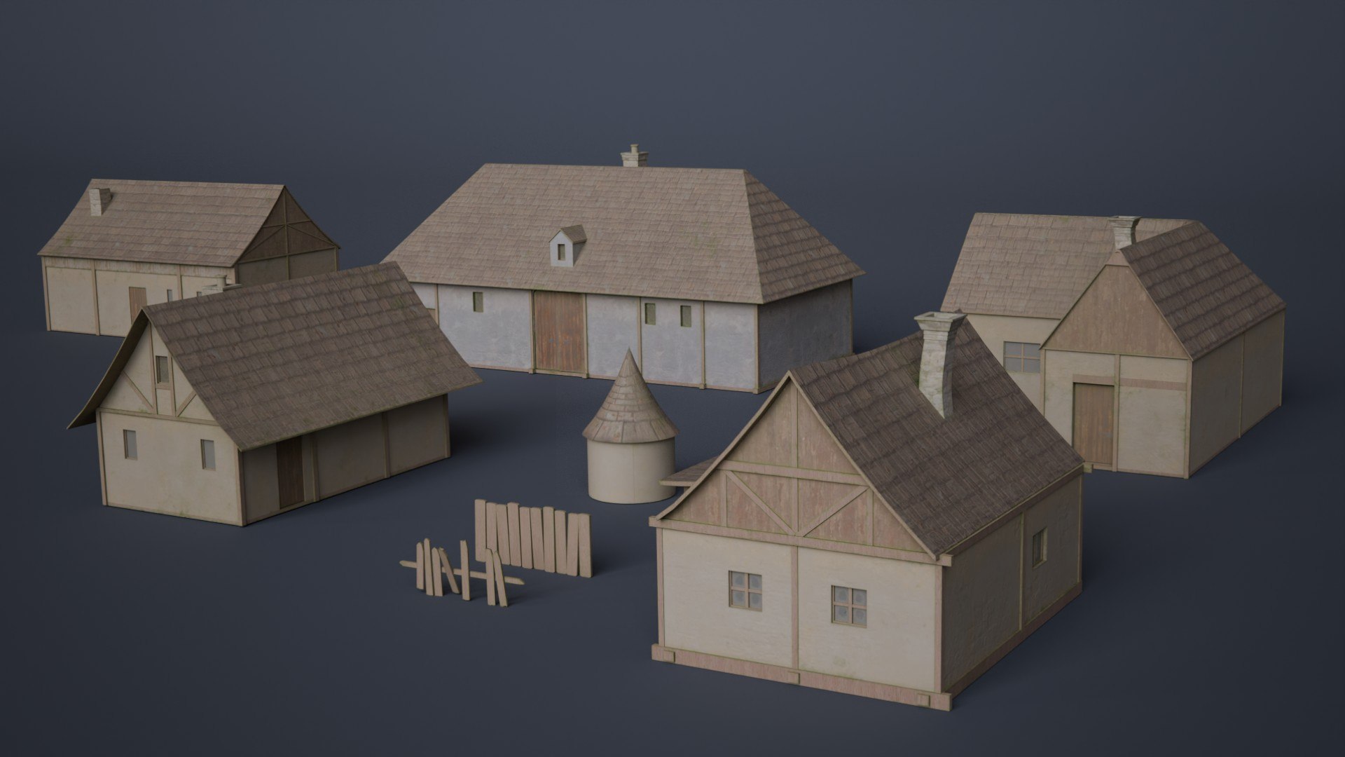 Medieval Castle Assets 3D Model - TurboSquid 2290789