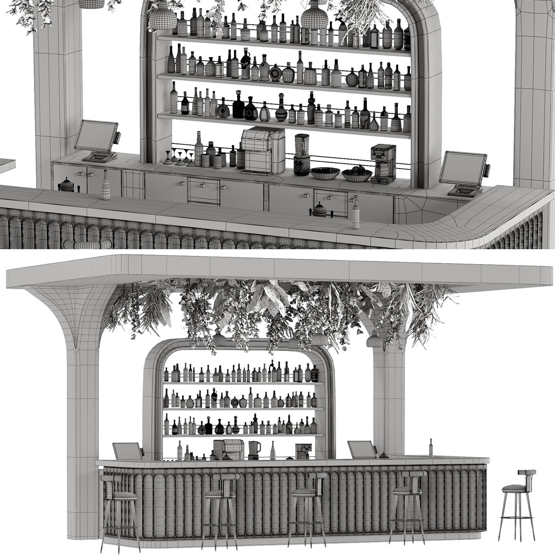 Bar 15 Hotel Bar 3D - TurboSquid 2025384