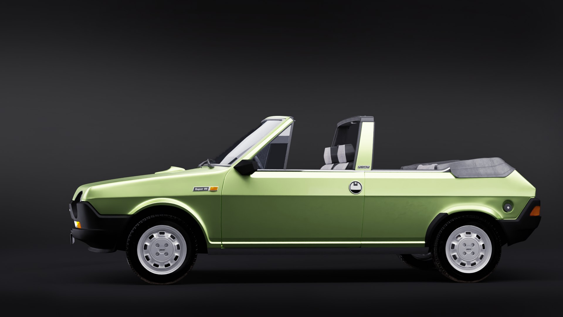 1981 Fiat Ritmo Cabrio Bertone 3D Model - TurboSquid 2241086