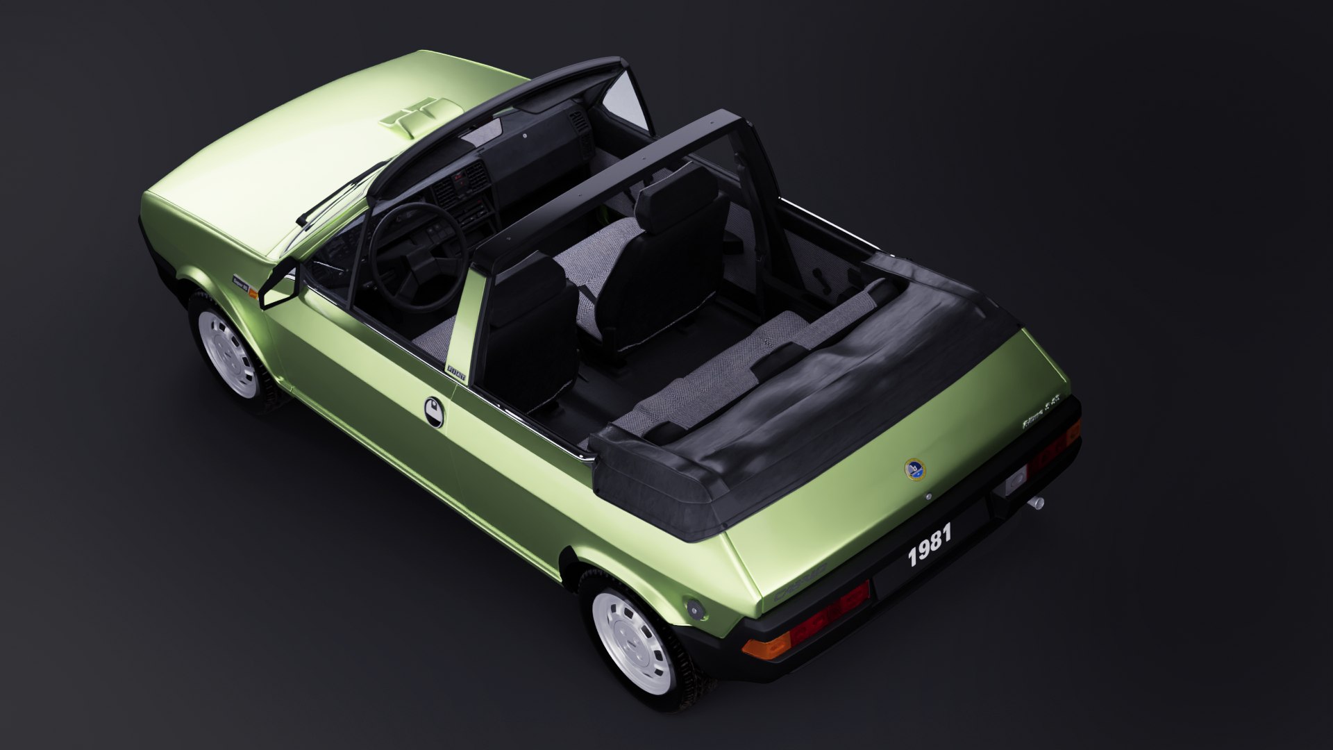 1981 Fiat Ritmo Cabrio Bertone 3D Model - TurboSquid 2241086