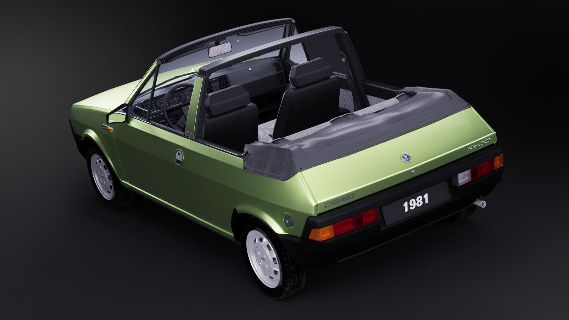 1981 Fiat Ritmo Cabrio Bertone 3D Model - TurboSquid 2241086