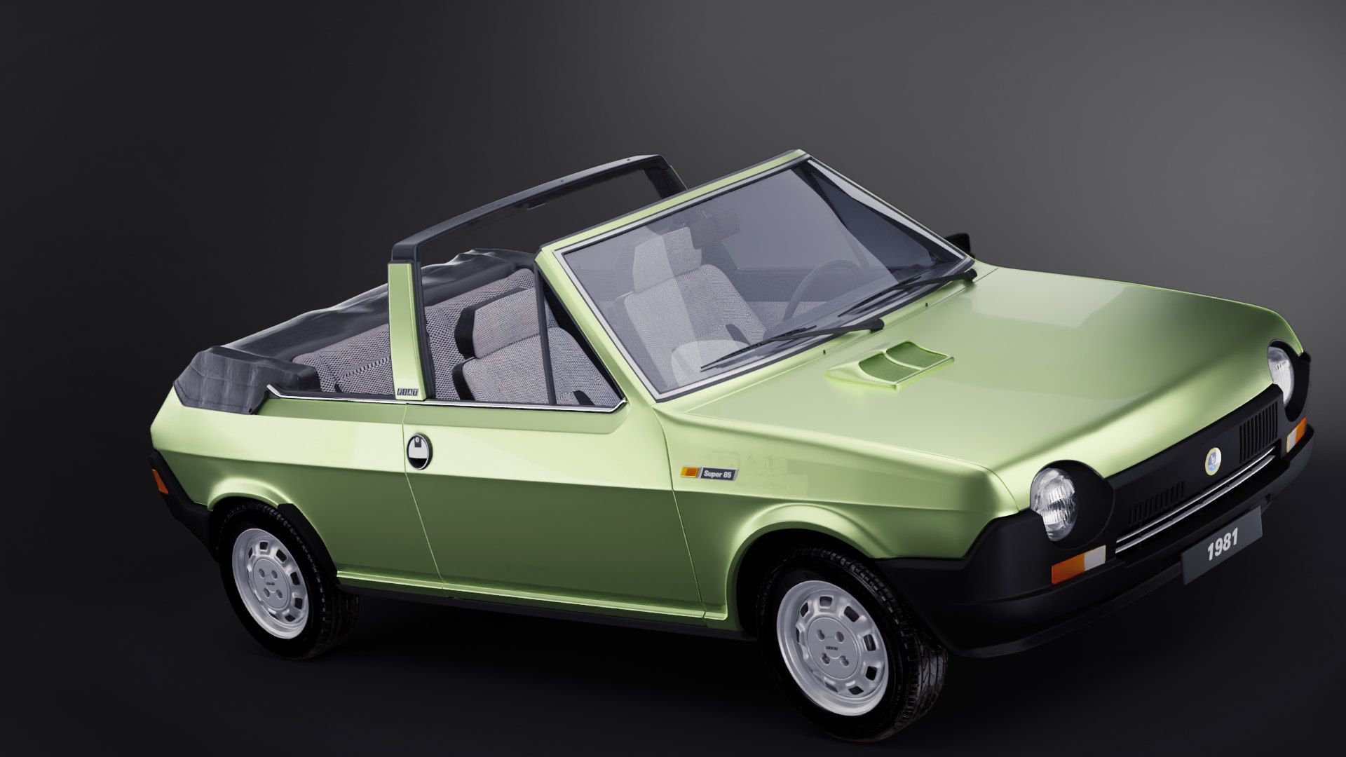 1981 Fiat Ritmo Cabrio Bertone 3D Model - TurboSquid 2241086