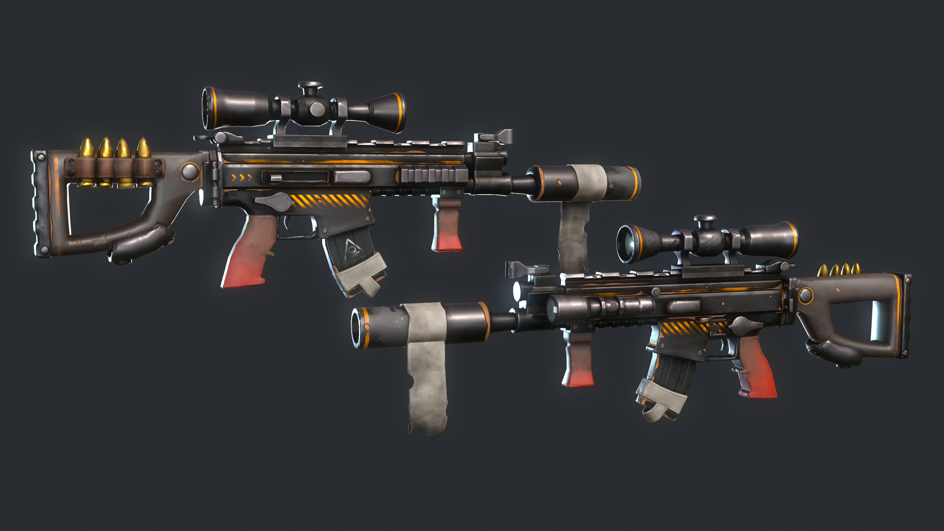 3D Stylized Weapon Pack model - TurboSquid 1869399