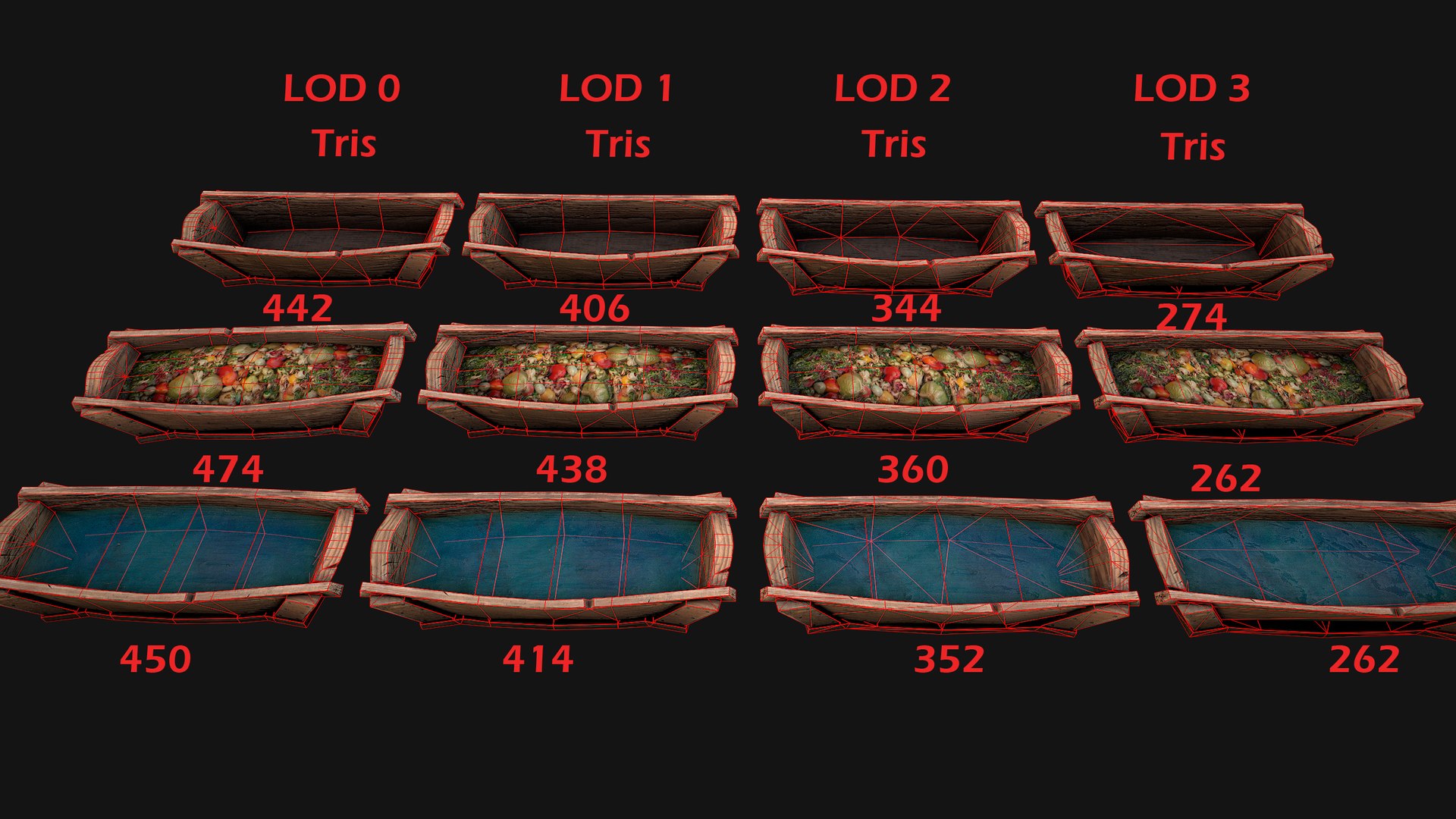 Medieval Trough With Water And Feed For Livestock 3D Model - TurboSquid ...