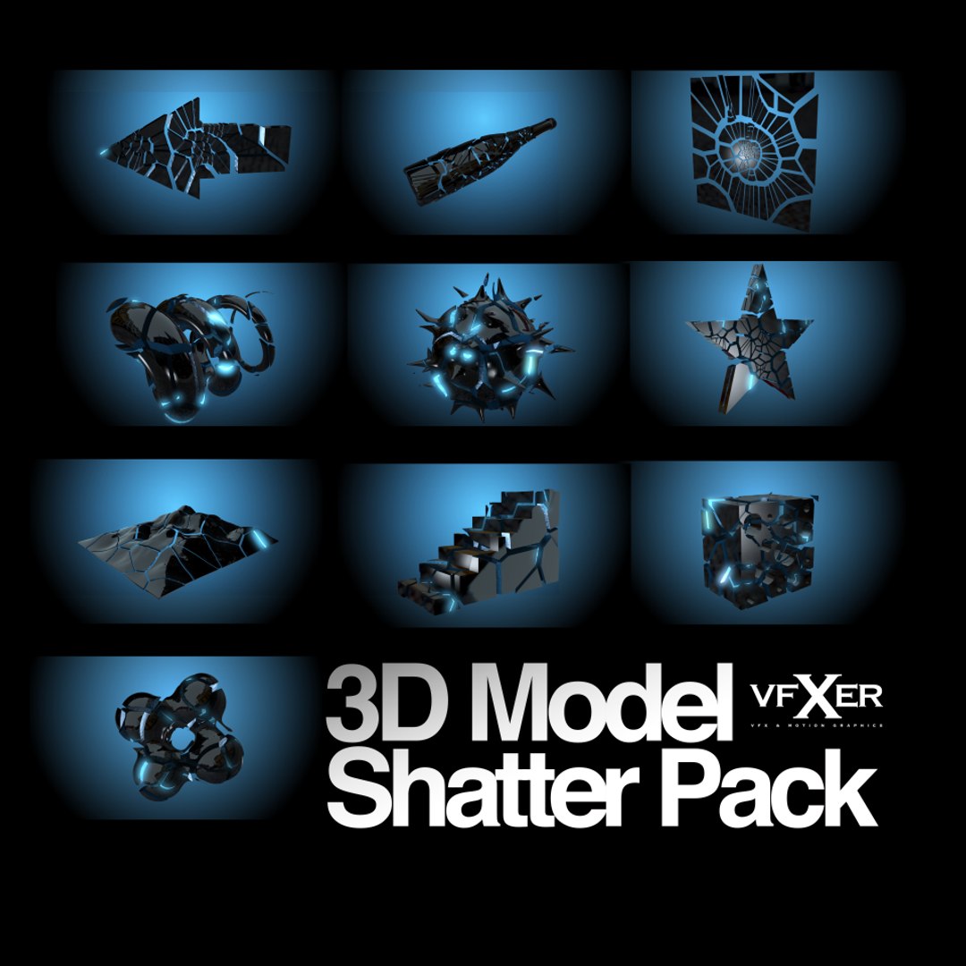 Shatter Pack 3d Obj