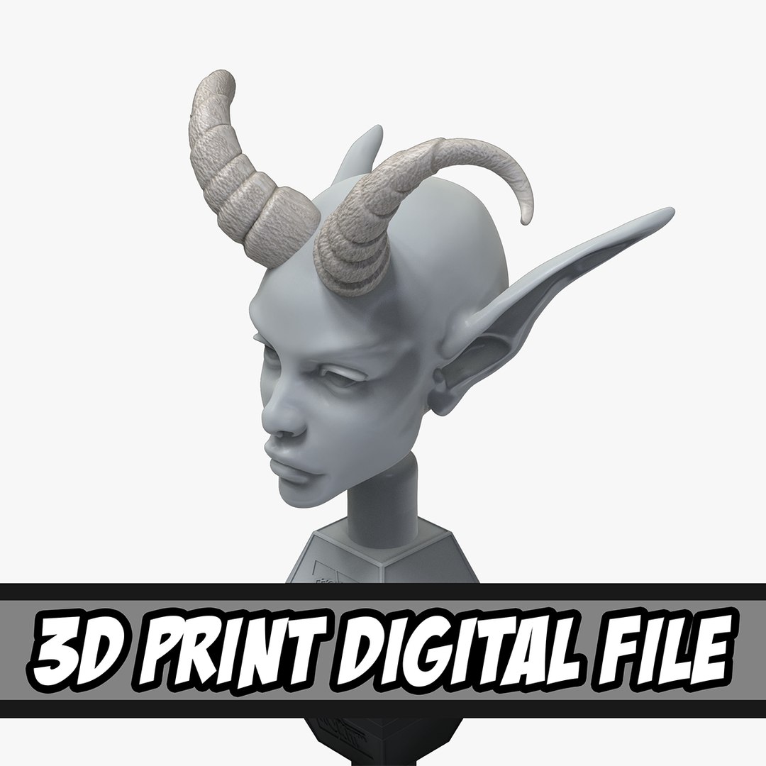 Horn Style 10 - 3D Model Print File for Costume and Cosplay Accessories ...