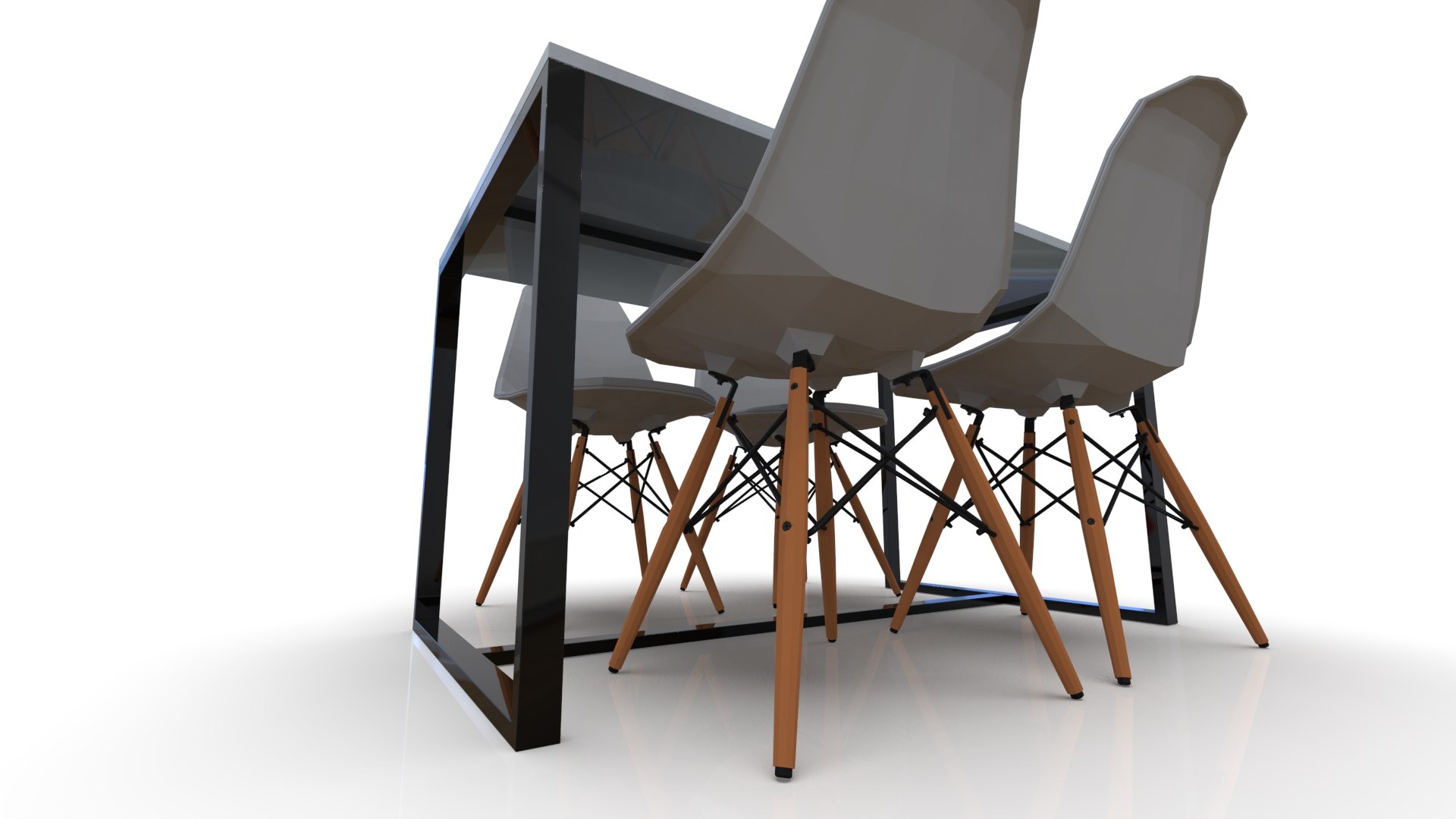 Free Dining Table Set 03 3D Model - TurboSquid 2189289