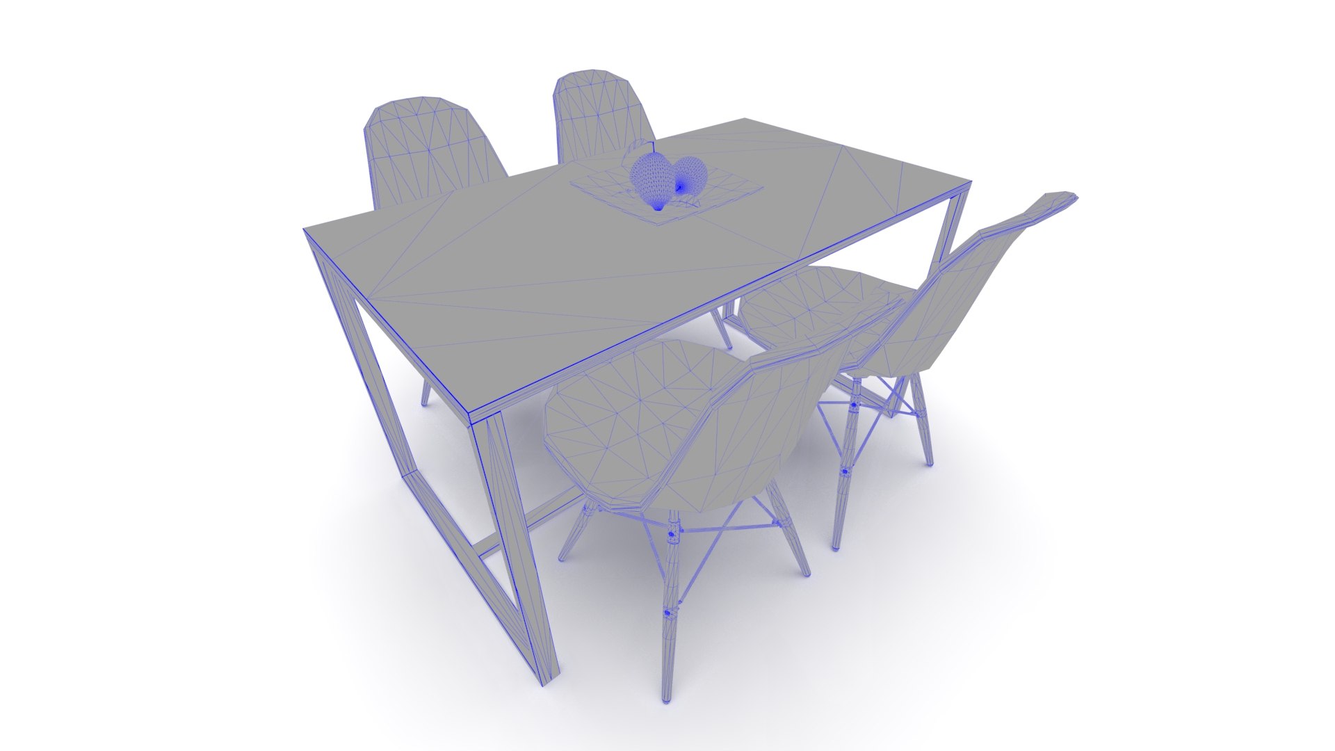 Free Dining Table Set 03 3D Model - TurboSquid 2189289