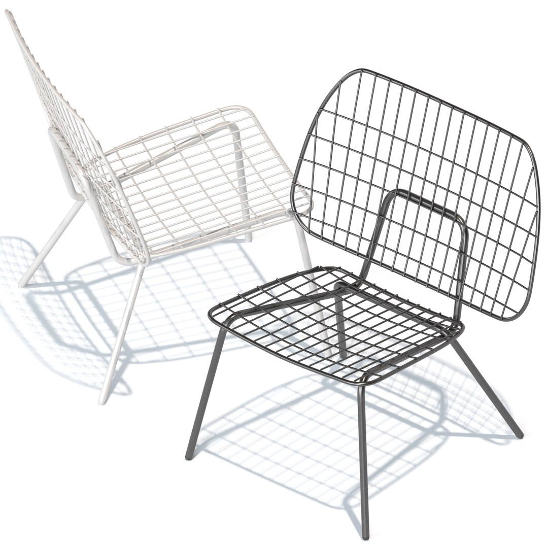 3D Model WM String Lounge Chair - TurboSquid 2283020