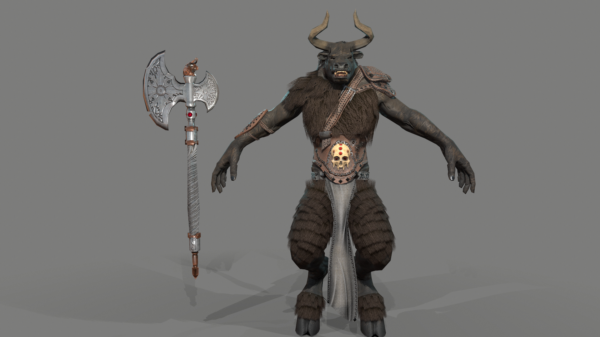 3D Model Minotaur Animations - TurboSquid 1553381