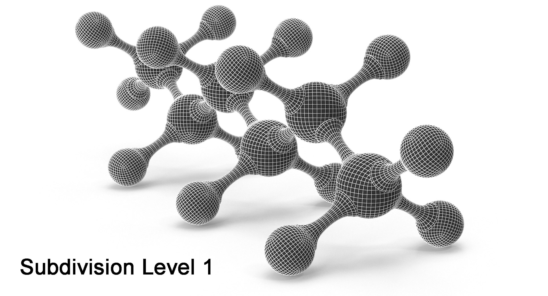 3D Hexane Molecular - TurboSquid 1278488