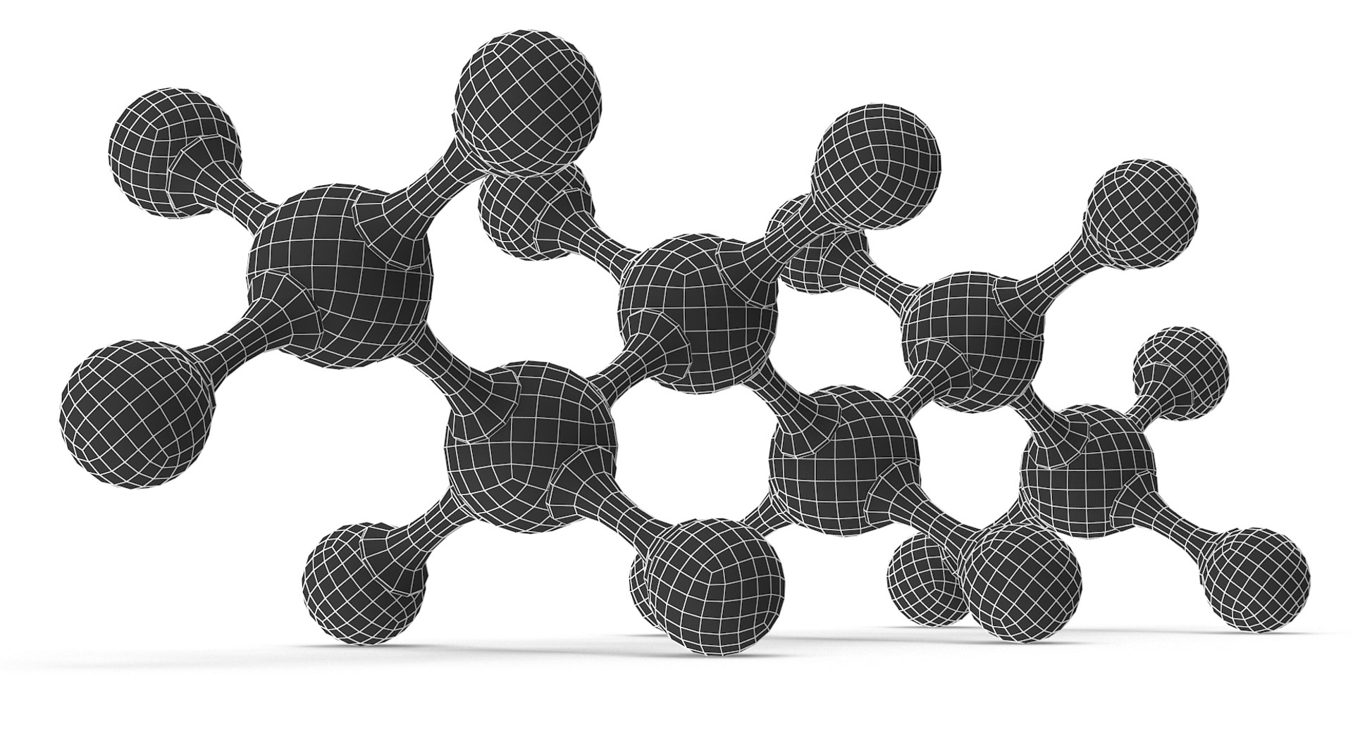3D Hexane Molecular - TurboSquid 1278488