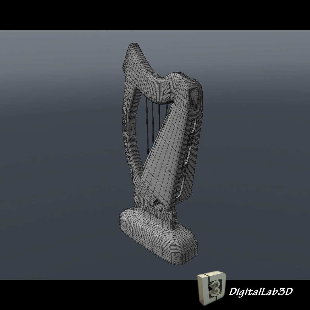 Harp Strings 3d Model