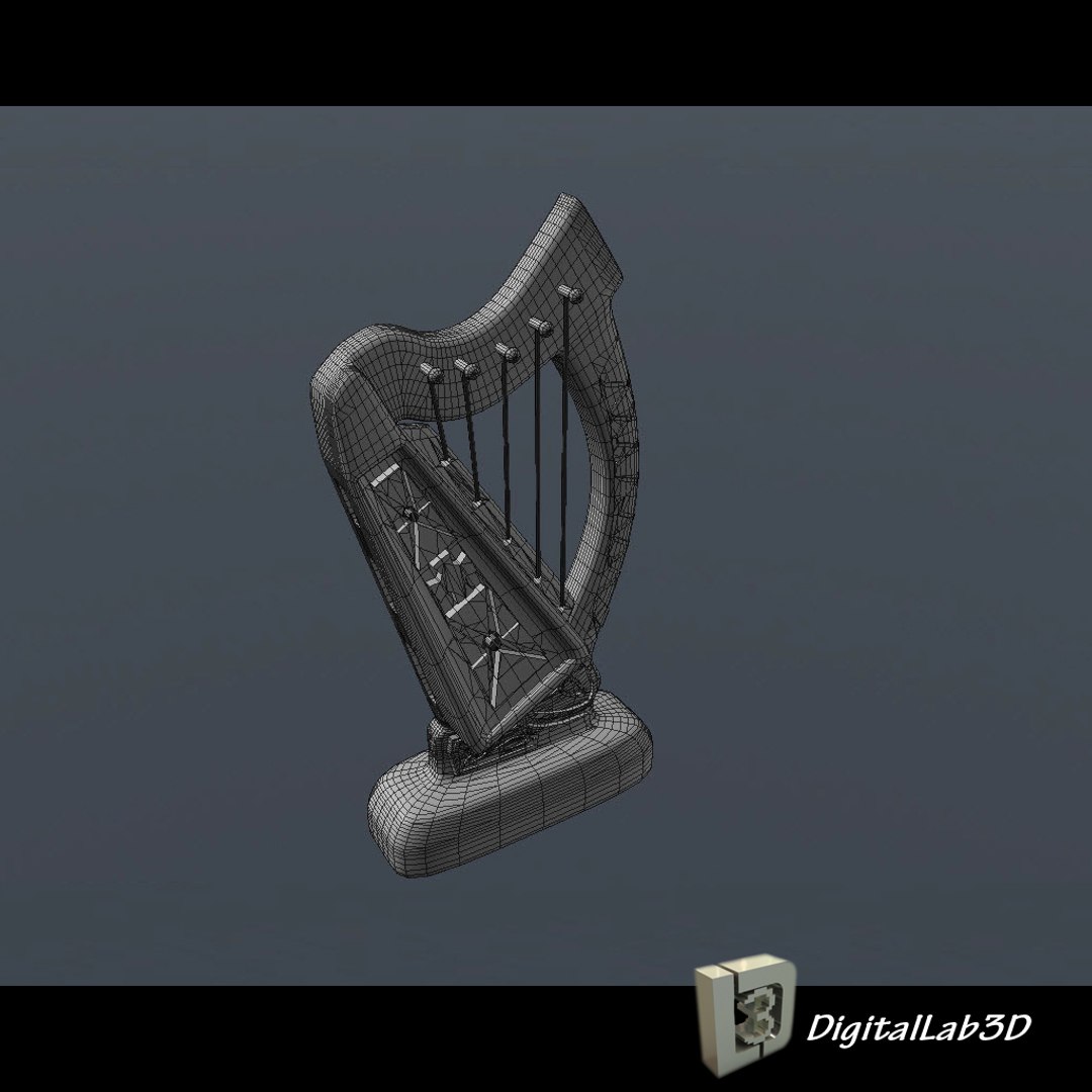 Harp Strings 3d Model