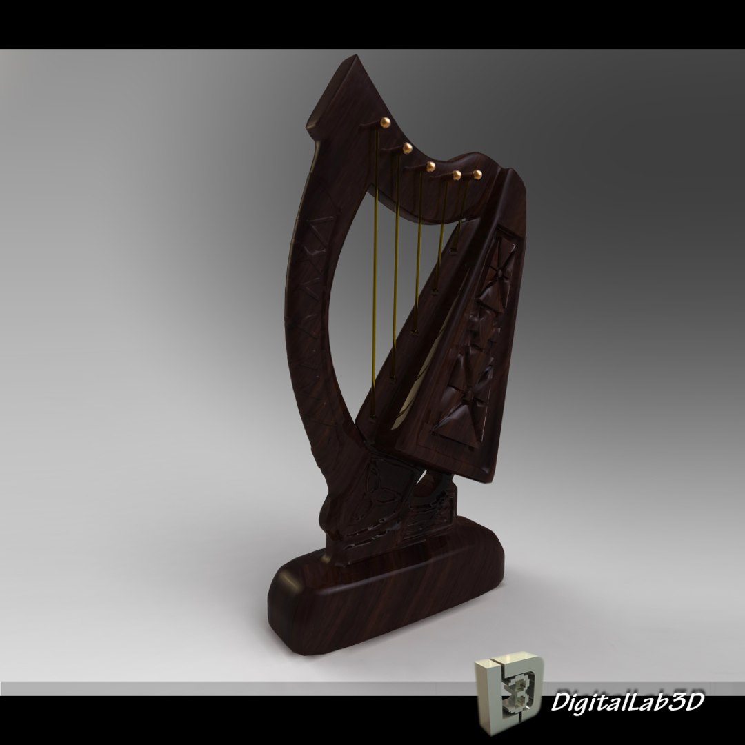 Harp Strings 3d Model