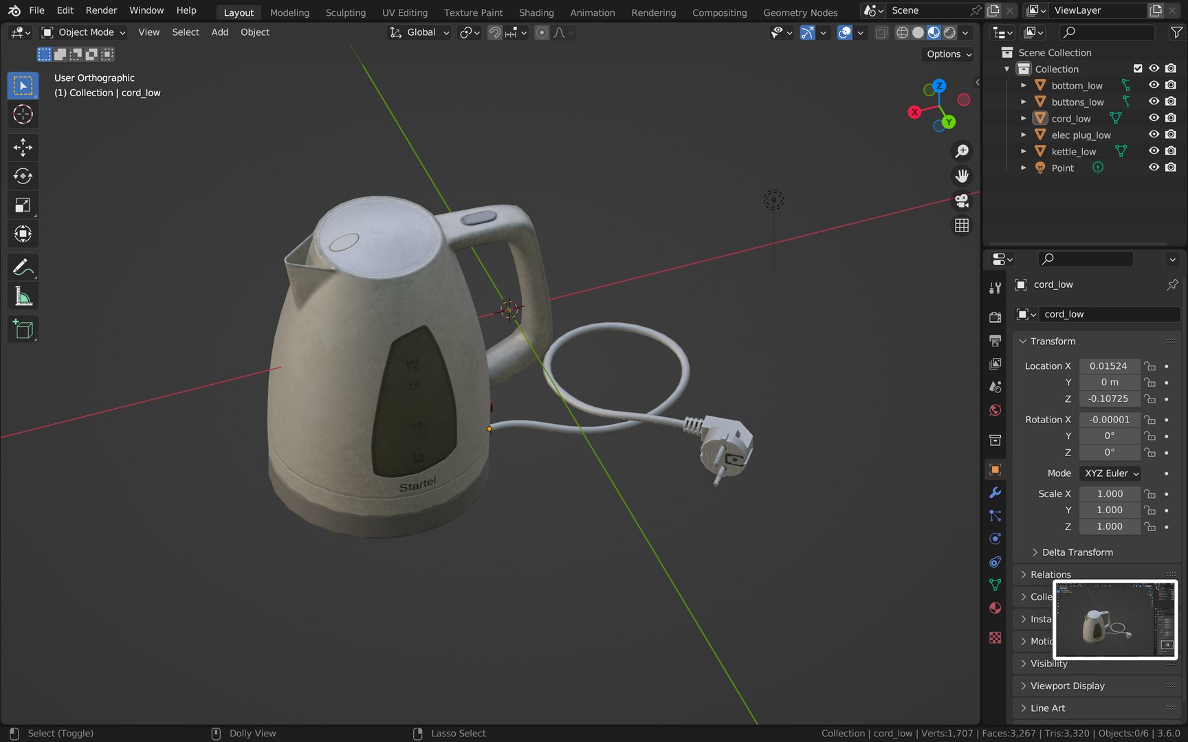 Kettle 3D - TurboSquid 2099971