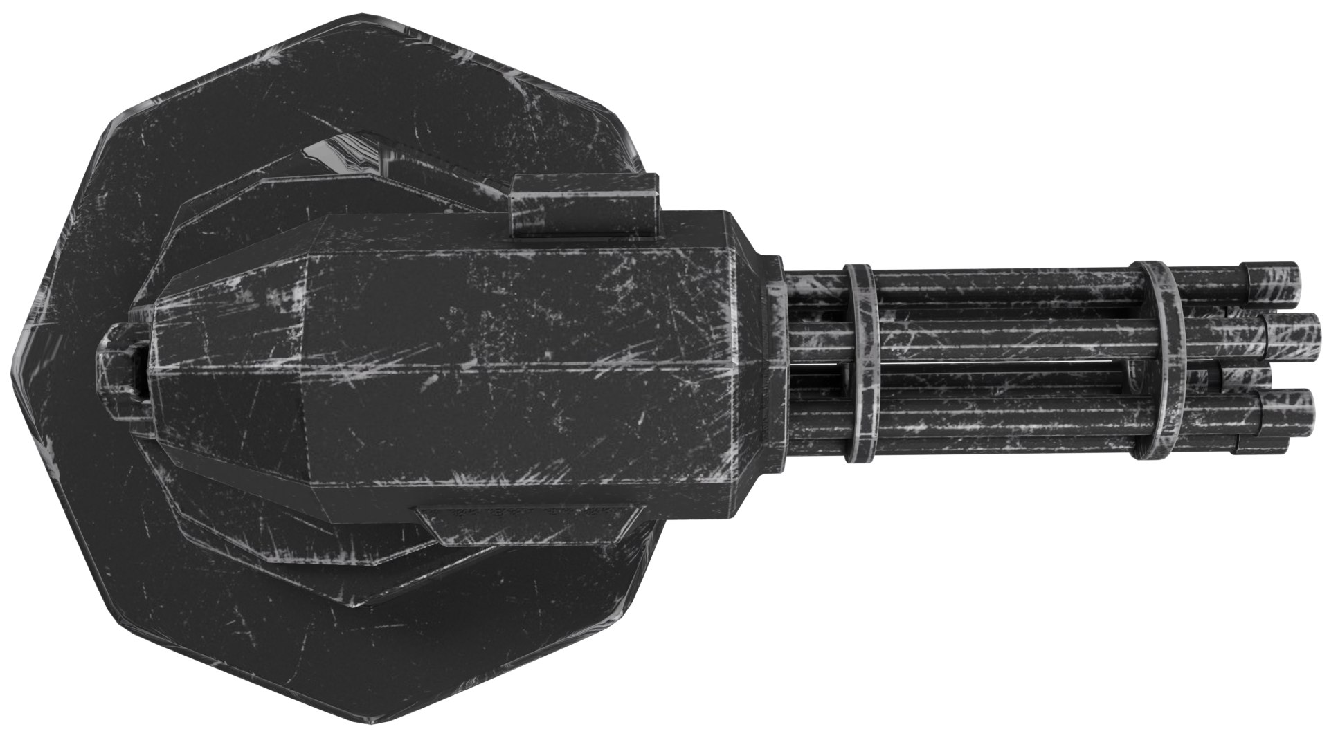 Minigun Turret 3D Model - TurboSquid 2421617