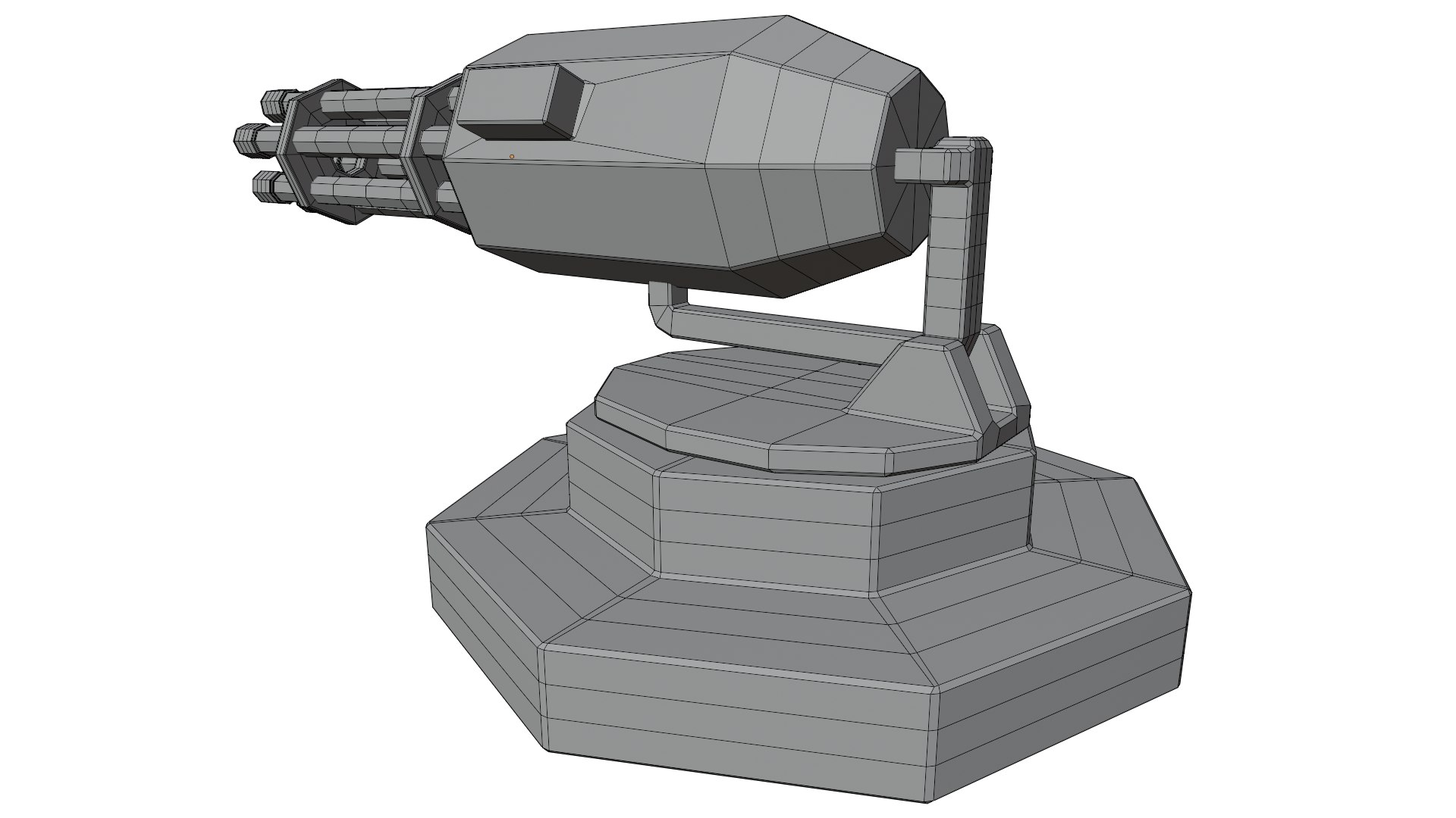 Minigun Turret 3D Model - TurboSquid 2421617