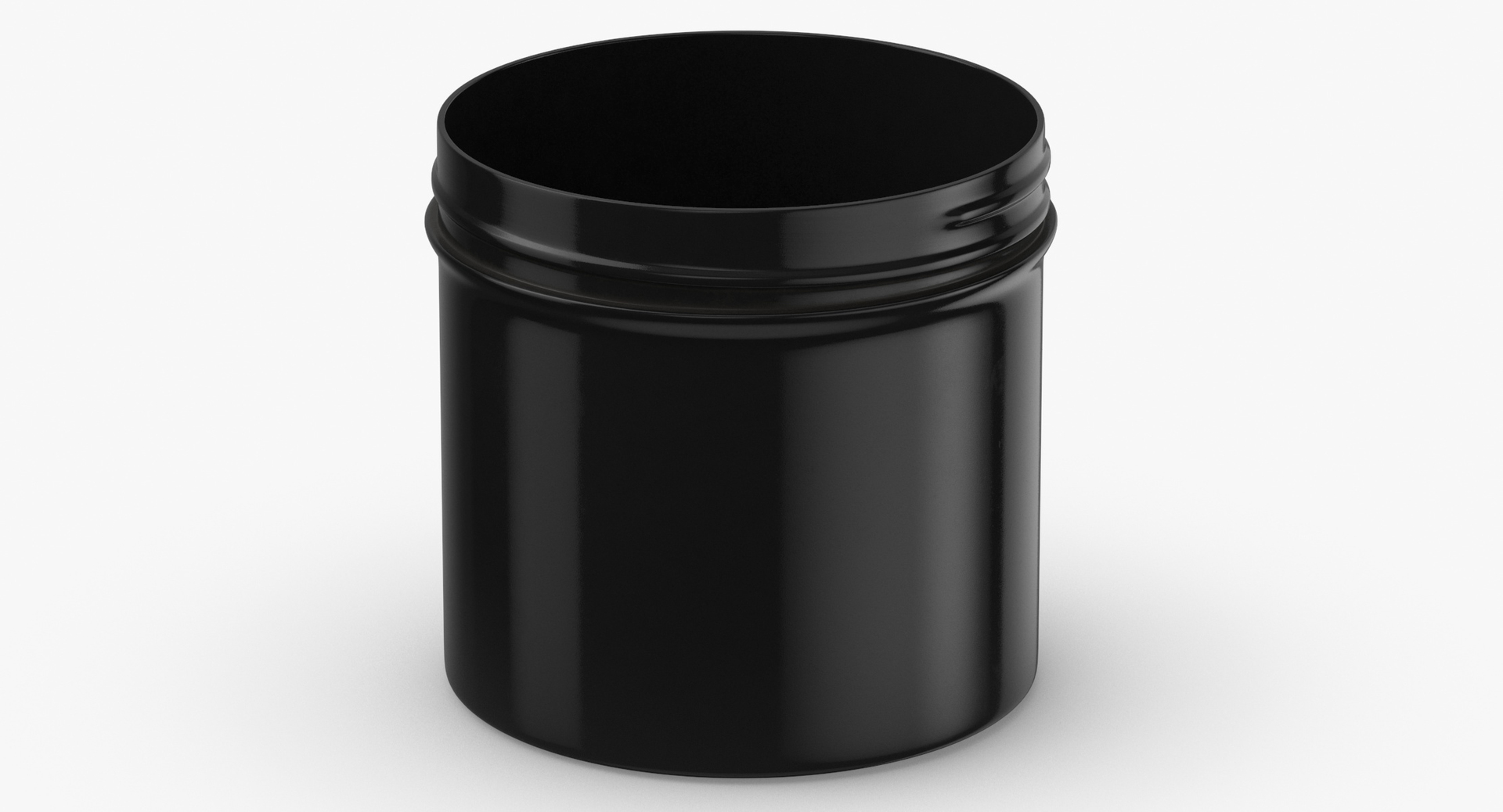 3D 12 Oz Wide Mouth Plastic Jars Collection Without Caps - 2 Models ...