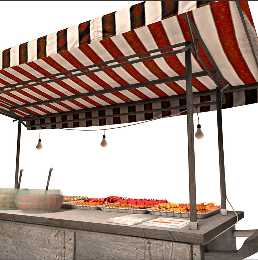 Free Avika Street Food Cart 3D Model - TurboSquid 1996935