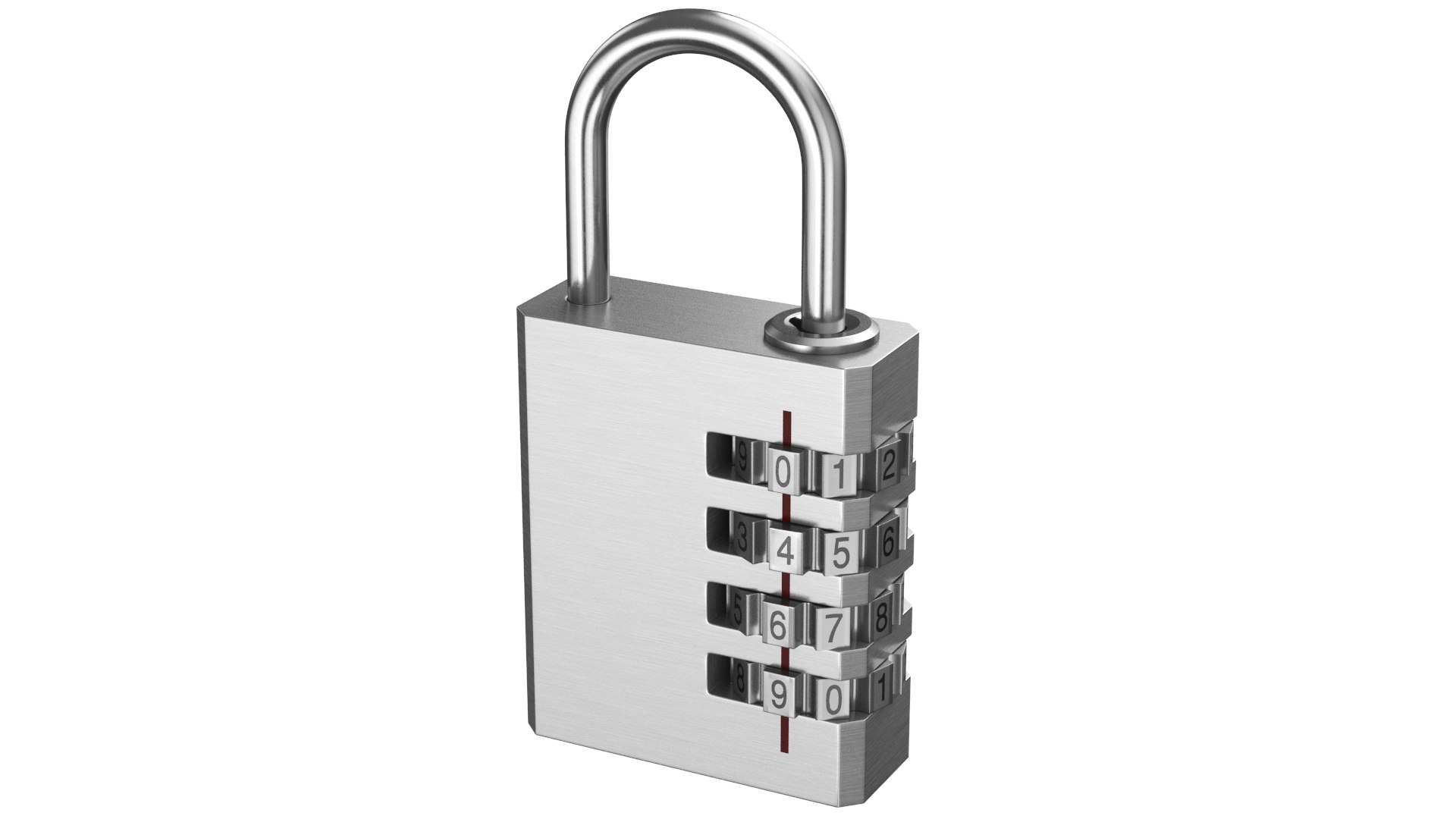 Three Silver Padlocks 3D model - TurboSquid 1863544