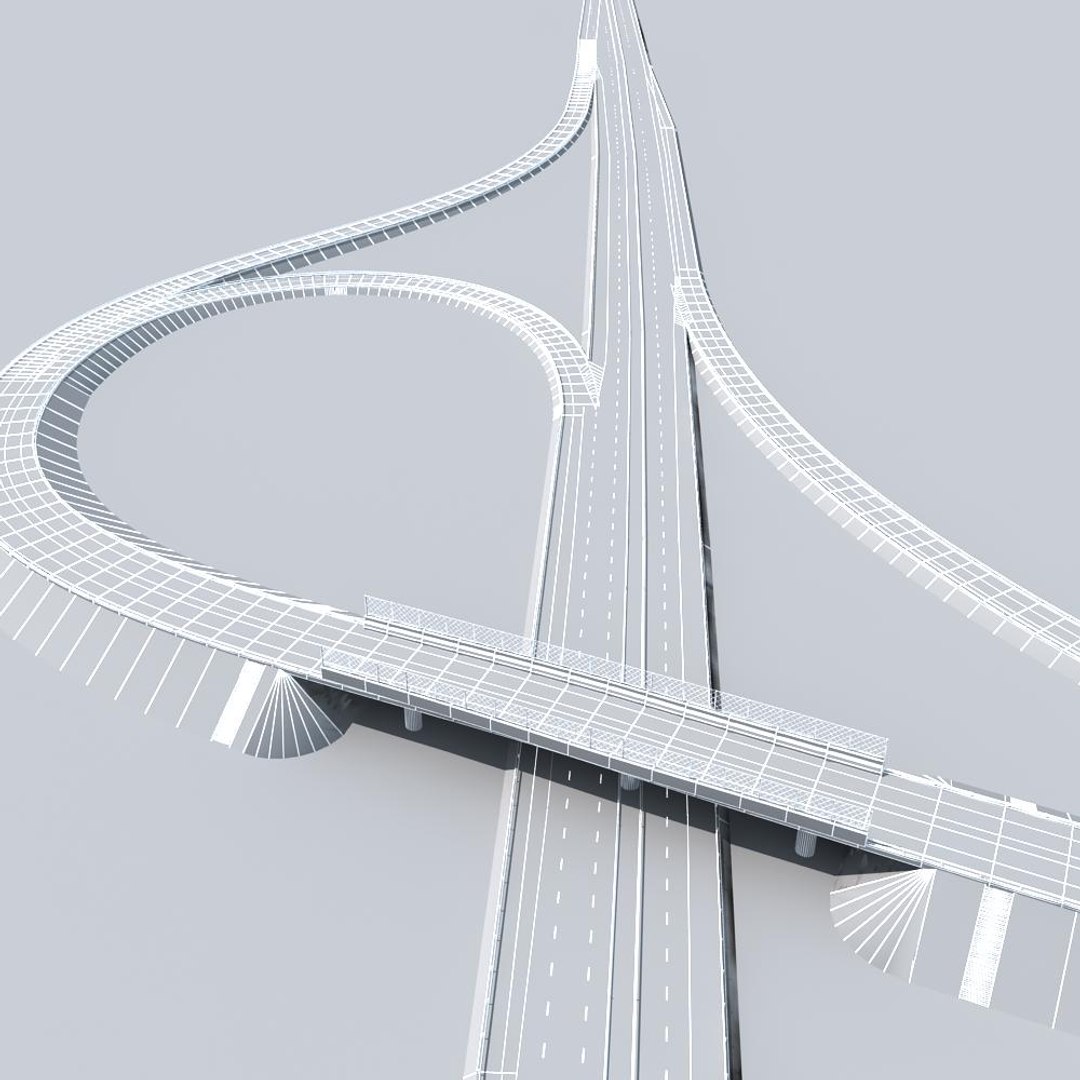 3d Highway Road Way Model