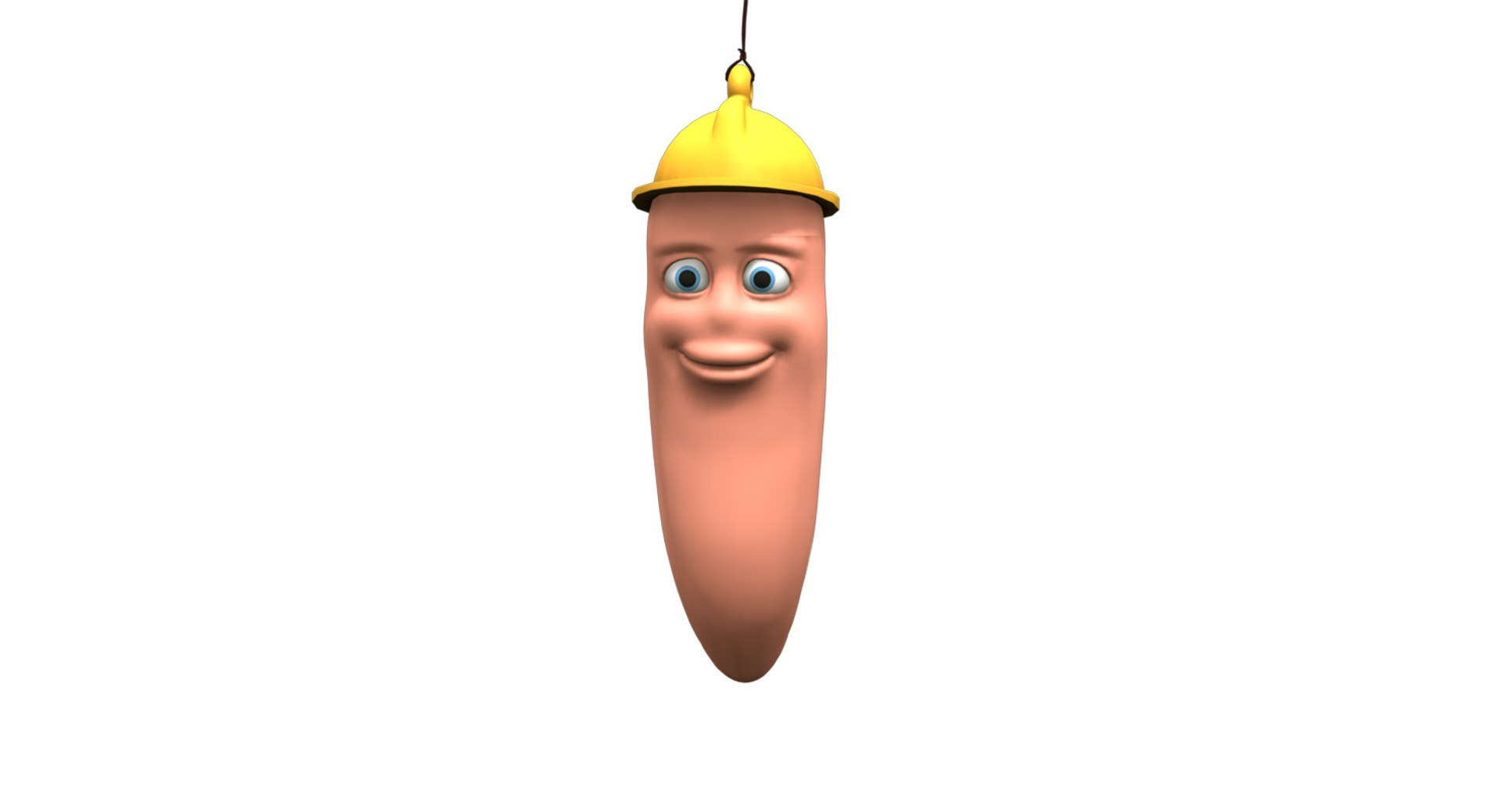 Worm Cartoon 3D Model - TurboSquid 1539151