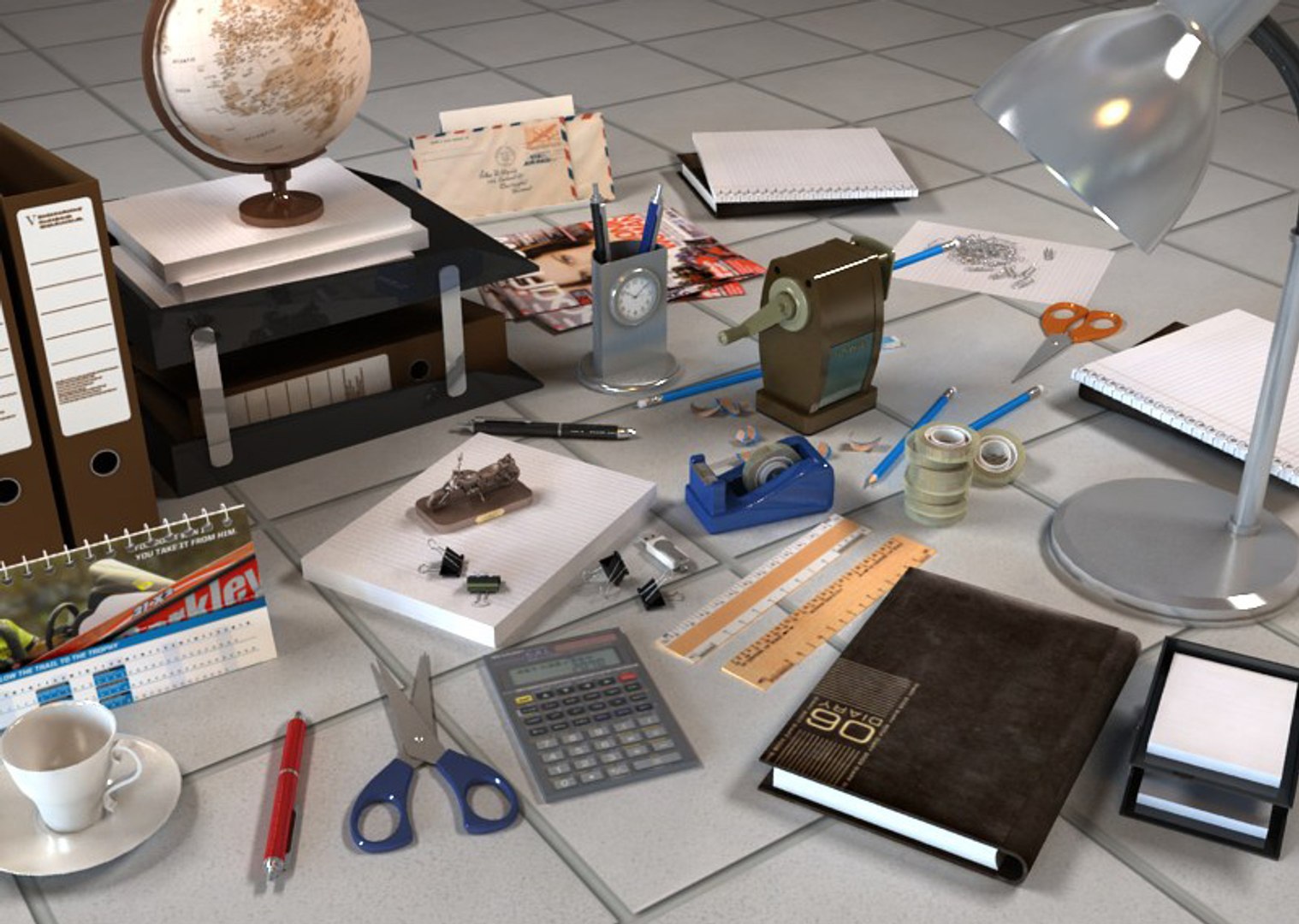 3d Model Office Clutter Vol 2