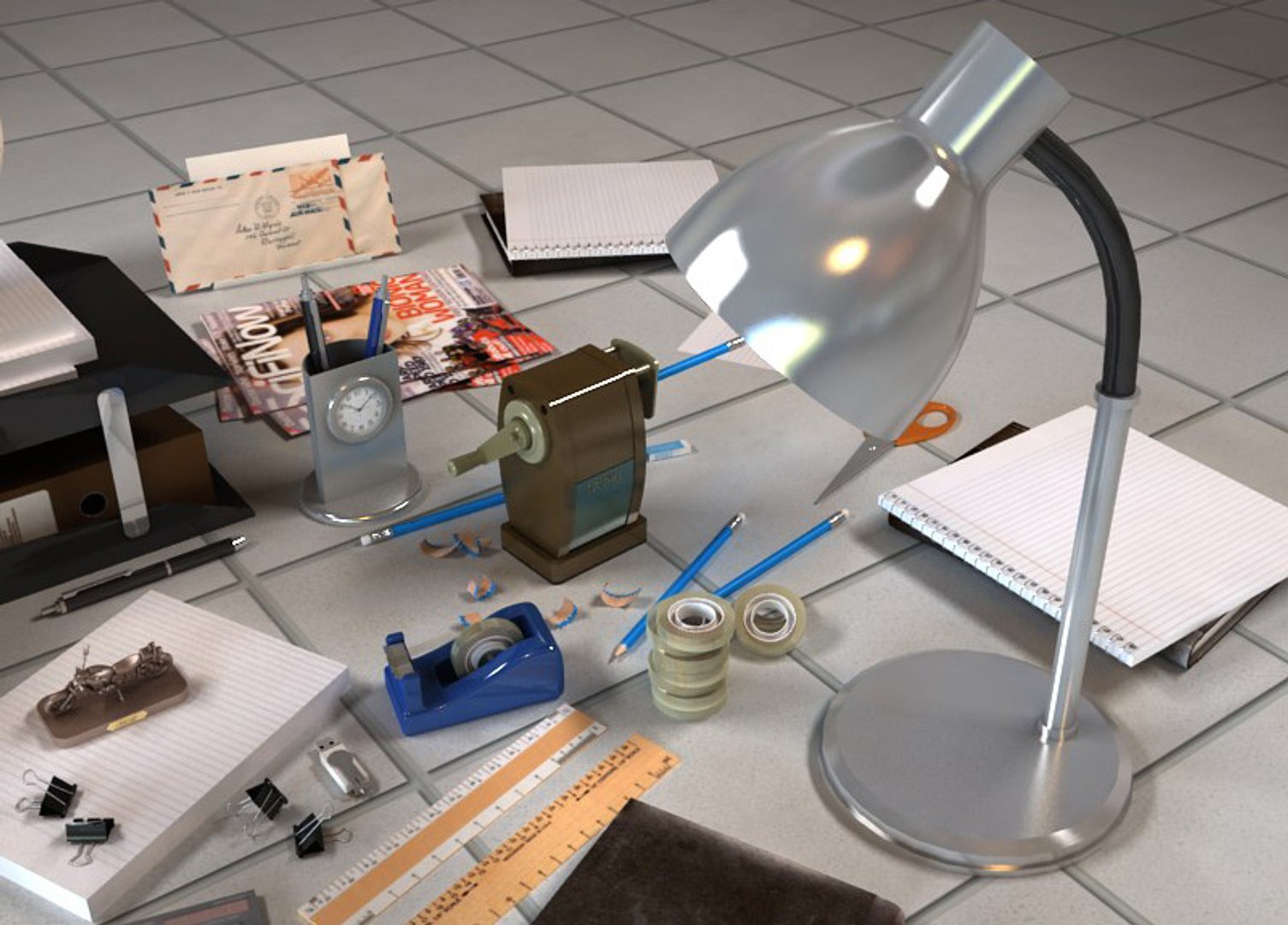 3d Model Office Clutter Vol 2