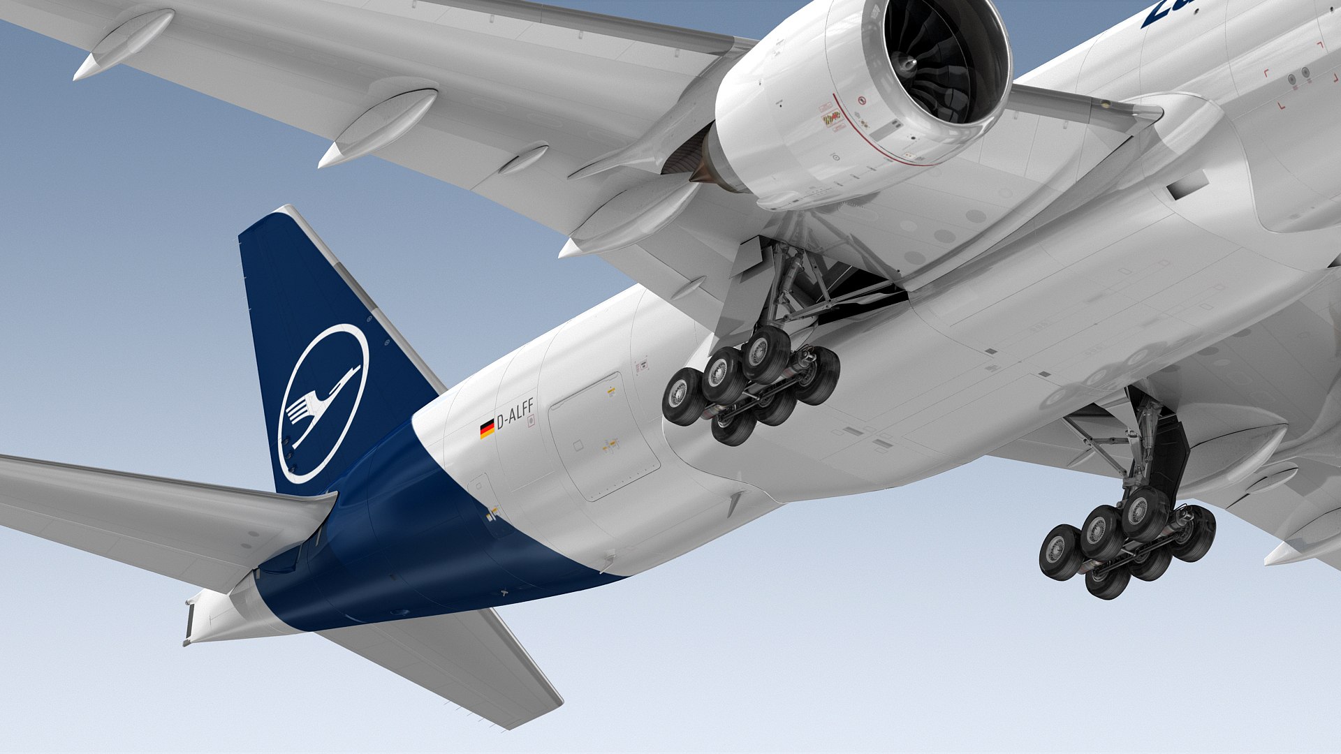 3D Model Boeing 777-F Lufthansa Cargo - TurboSquid 2170864