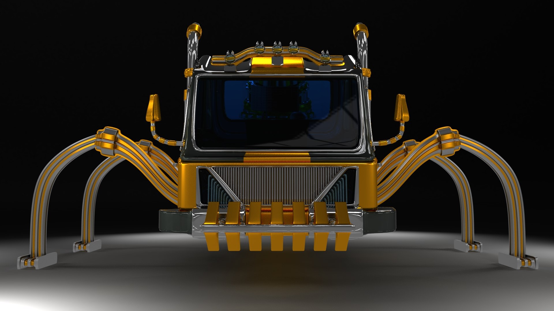 3d Model Spider Truck