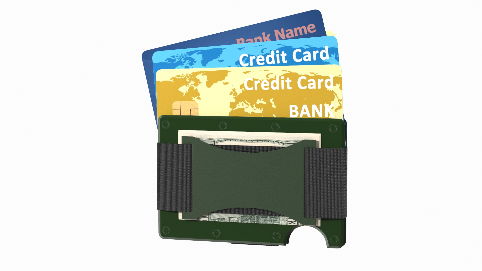 3D Minimalistic Wallet Green - TurboSquid 2003423