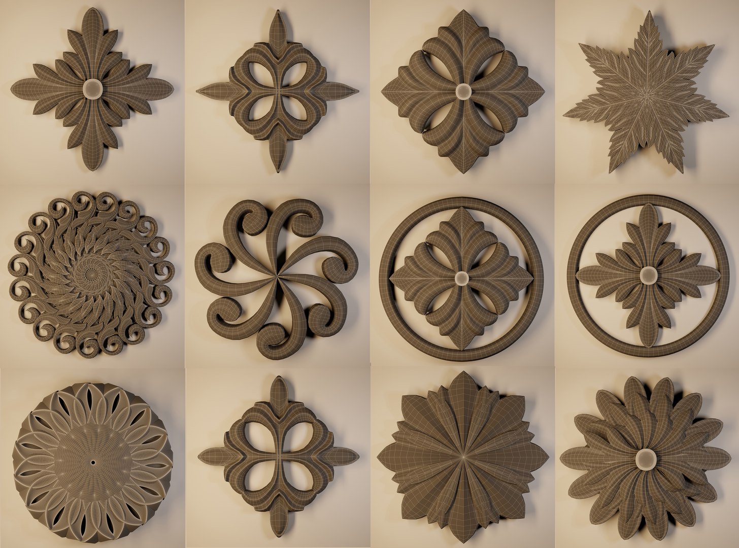 Ornament 3D Model Vol6 3D Model - TurboSquid 1958129
