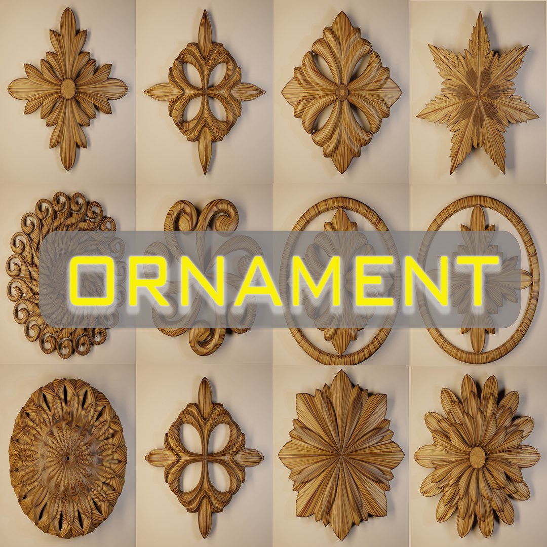 Ornament 3D Model Vol6 3D Model - TurboSquid 1958129