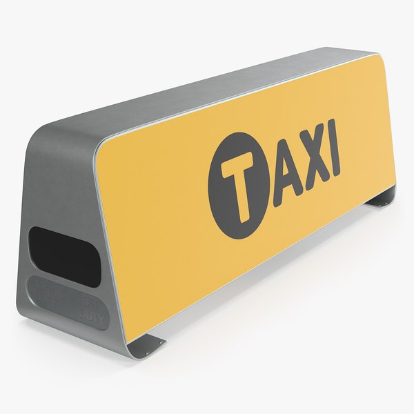 modelo 3d señal de taxi - TurboSquid 2031845