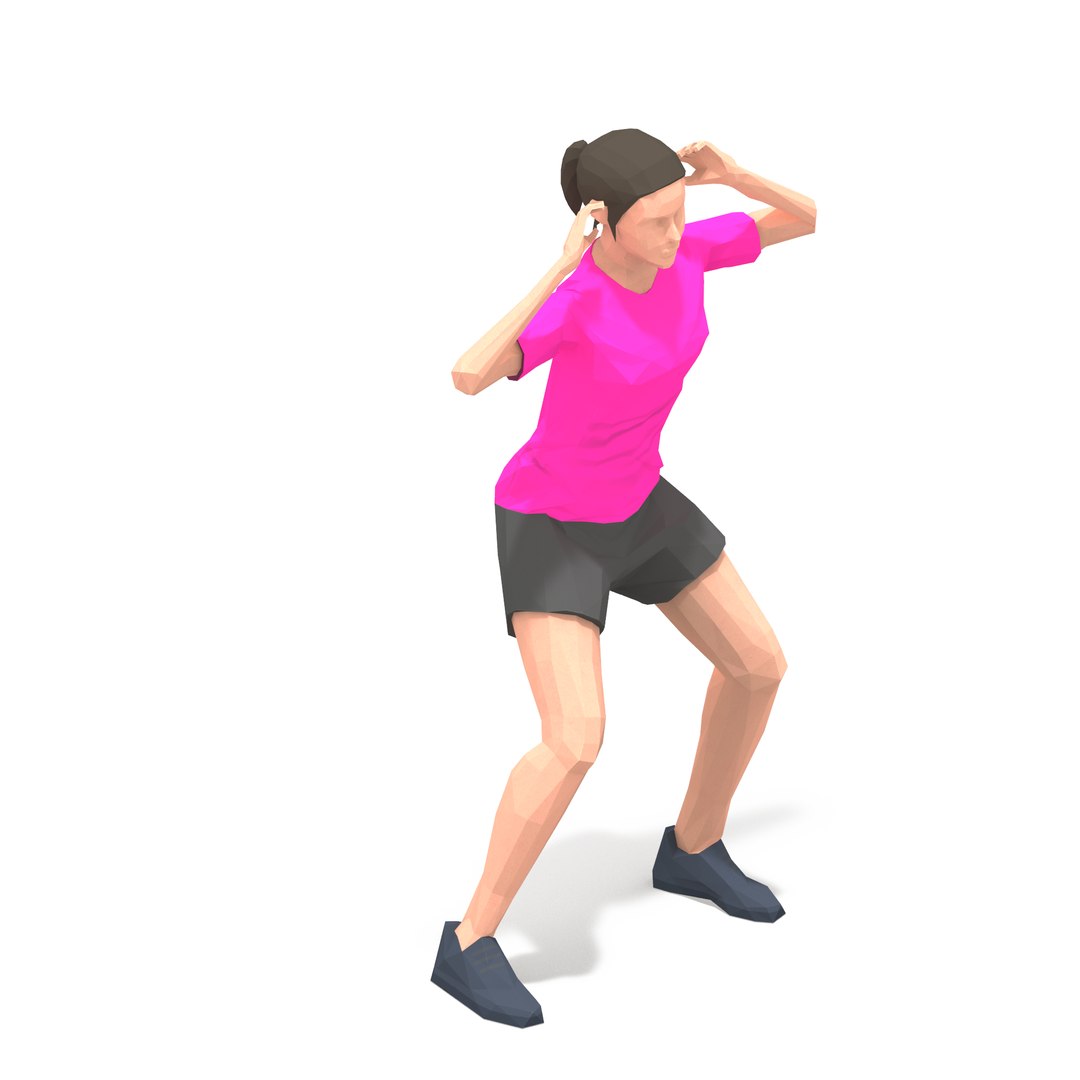 3D Animations Exercise Woman Model - TurboSquid 1706719