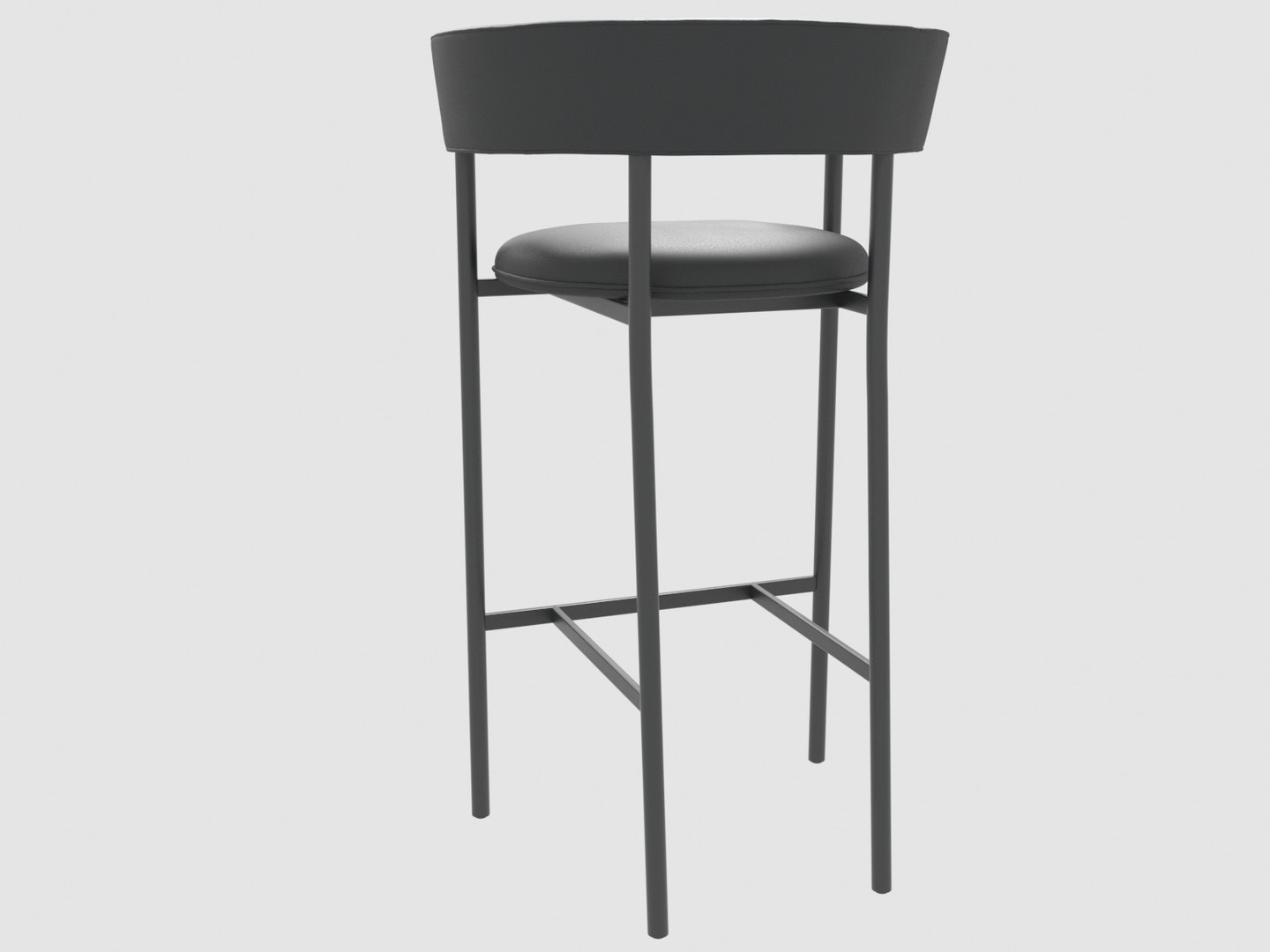 Font bar stool mobel model - TurboSquid 1579865