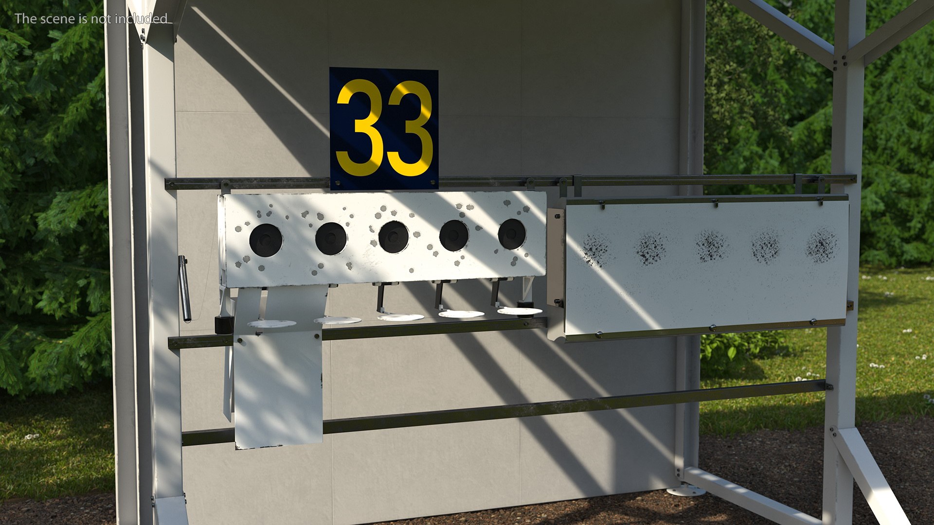 Knockdown Target Biathlon 3D Model - TurboSquid 1713296