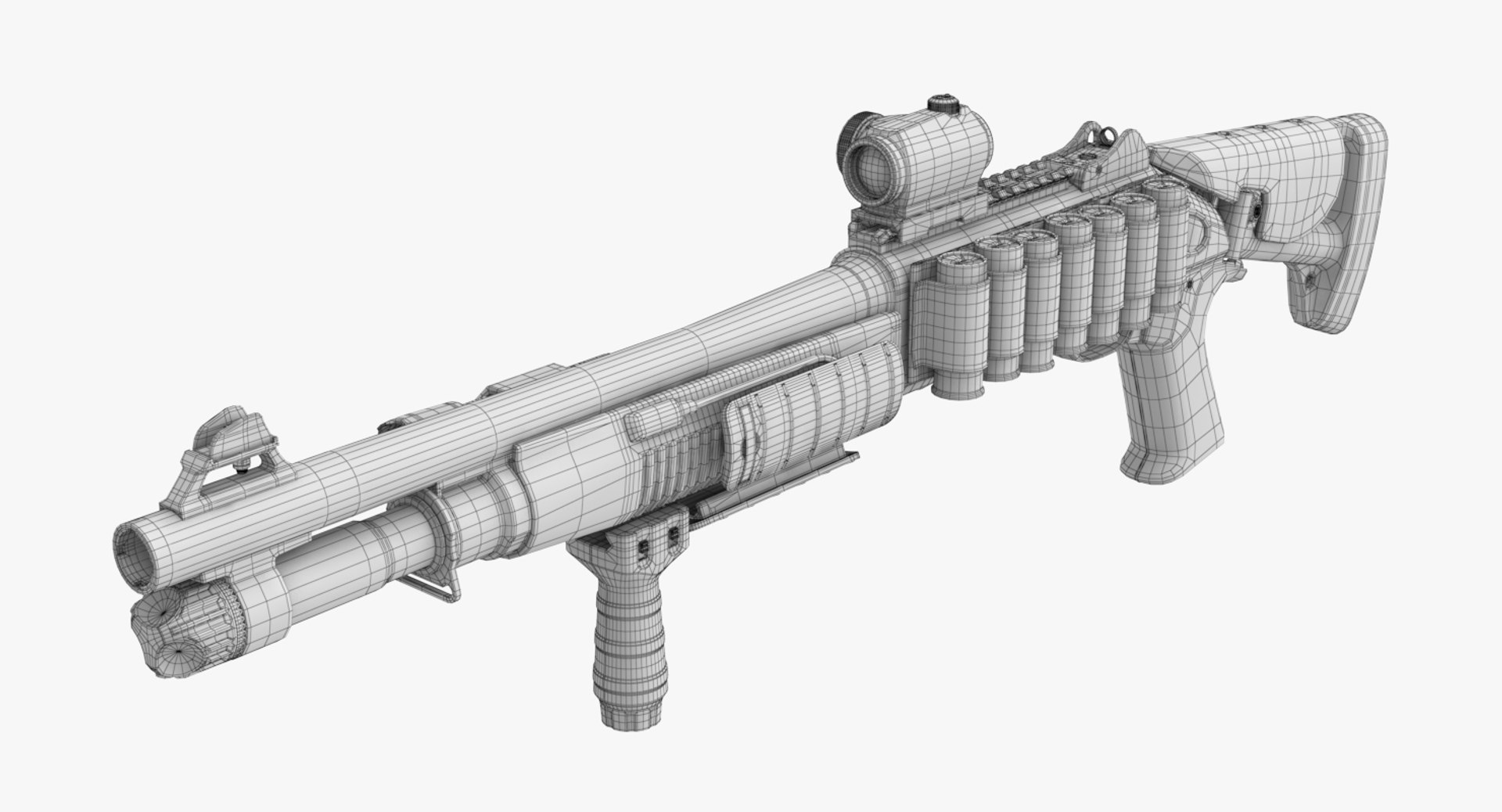 3D tactical benelli m1014 short - TurboSquid 1468773