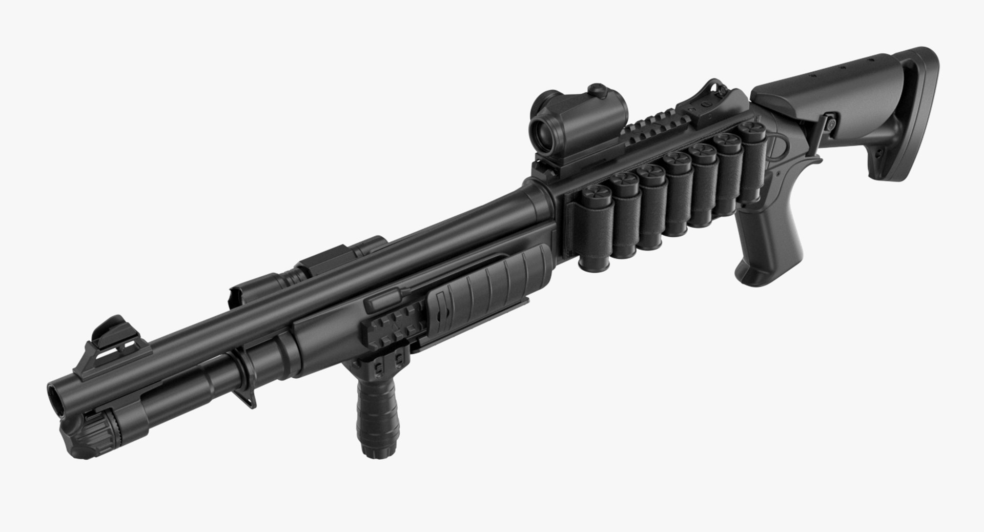 3D tactical benelli m1014 short - TurboSquid 1468773