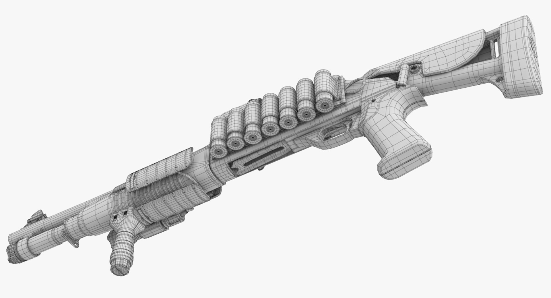 3D tactical benelli m1014 short - TurboSquid 1468773