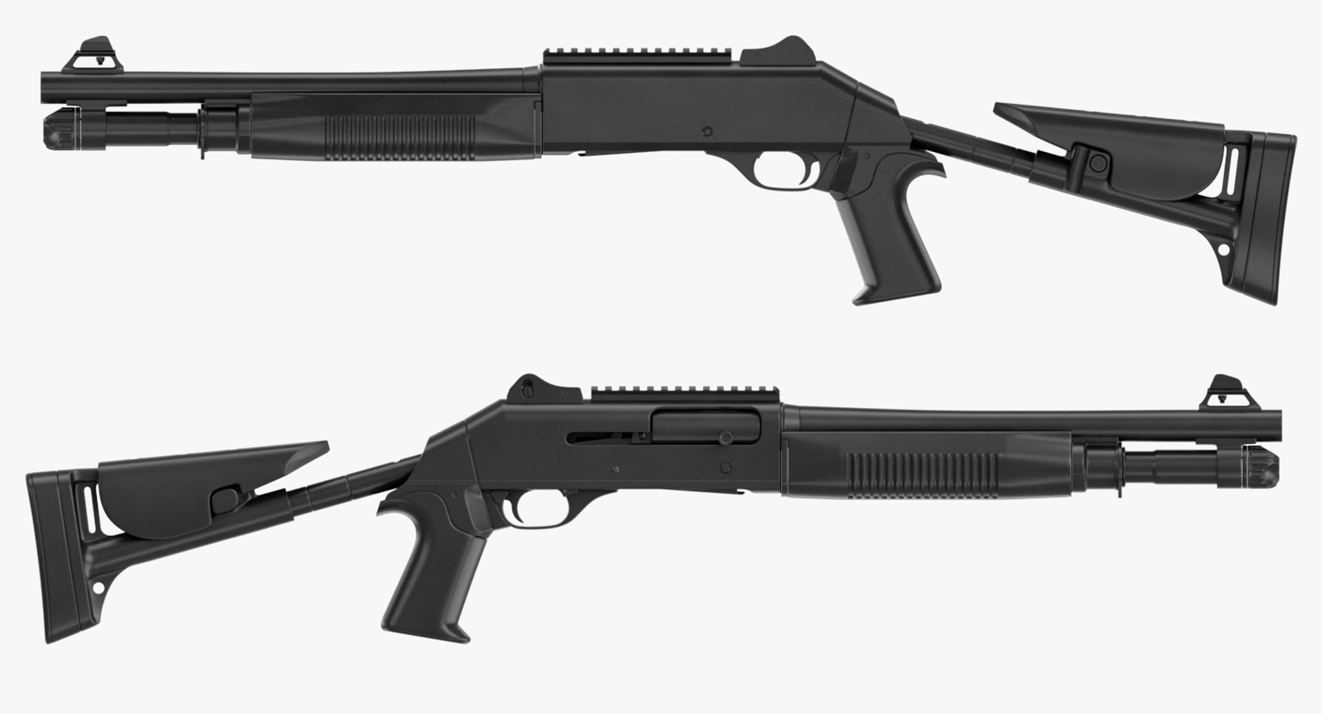 3D tactical benelli m1014 short - TurboSquid 1468773