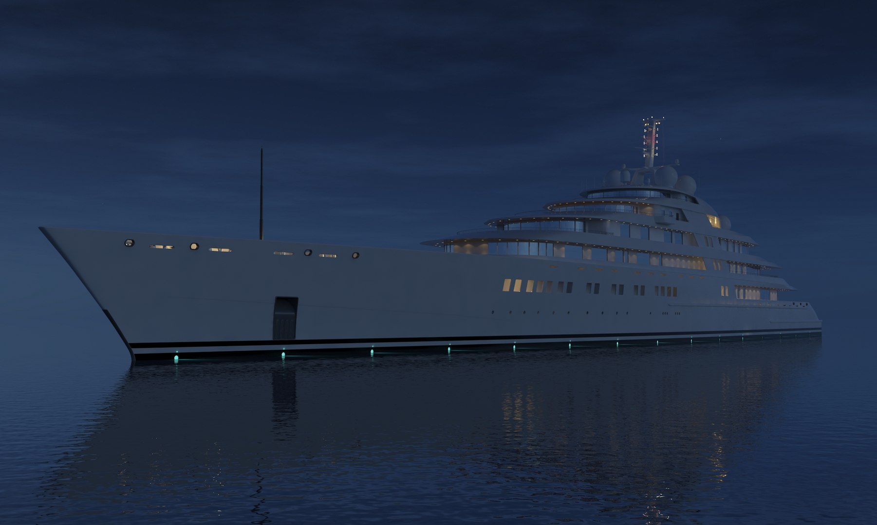 super yacht azzam 3d obj